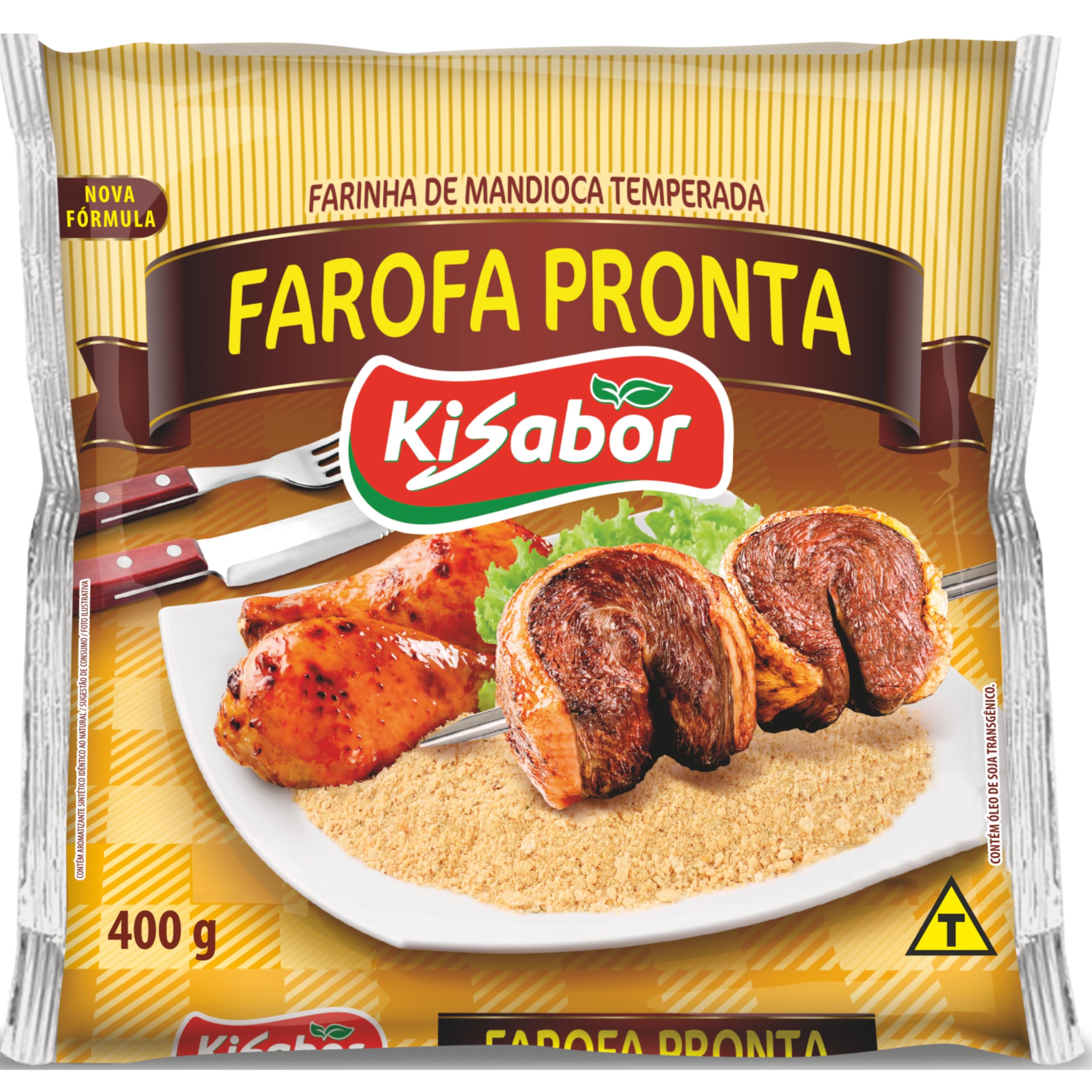 KiSabor Farofa Pronta Com Tempero Kisabor 400 Gramas | Amazon.com.br