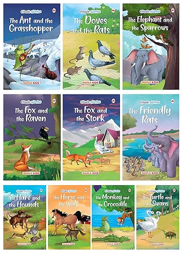 Story Books for Kids - Classic Stories (Illustrated) (Set of 10 Books ...