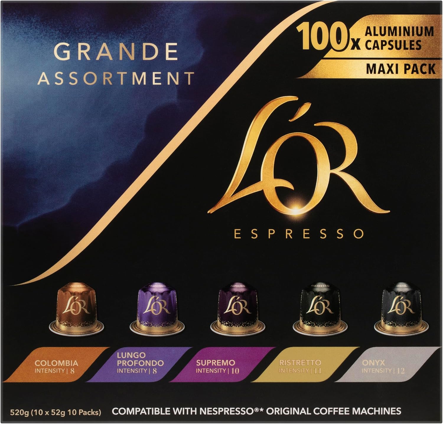 L'OR Espresso Grande Assortment Aluminium Coffee Capsules Compatible ...