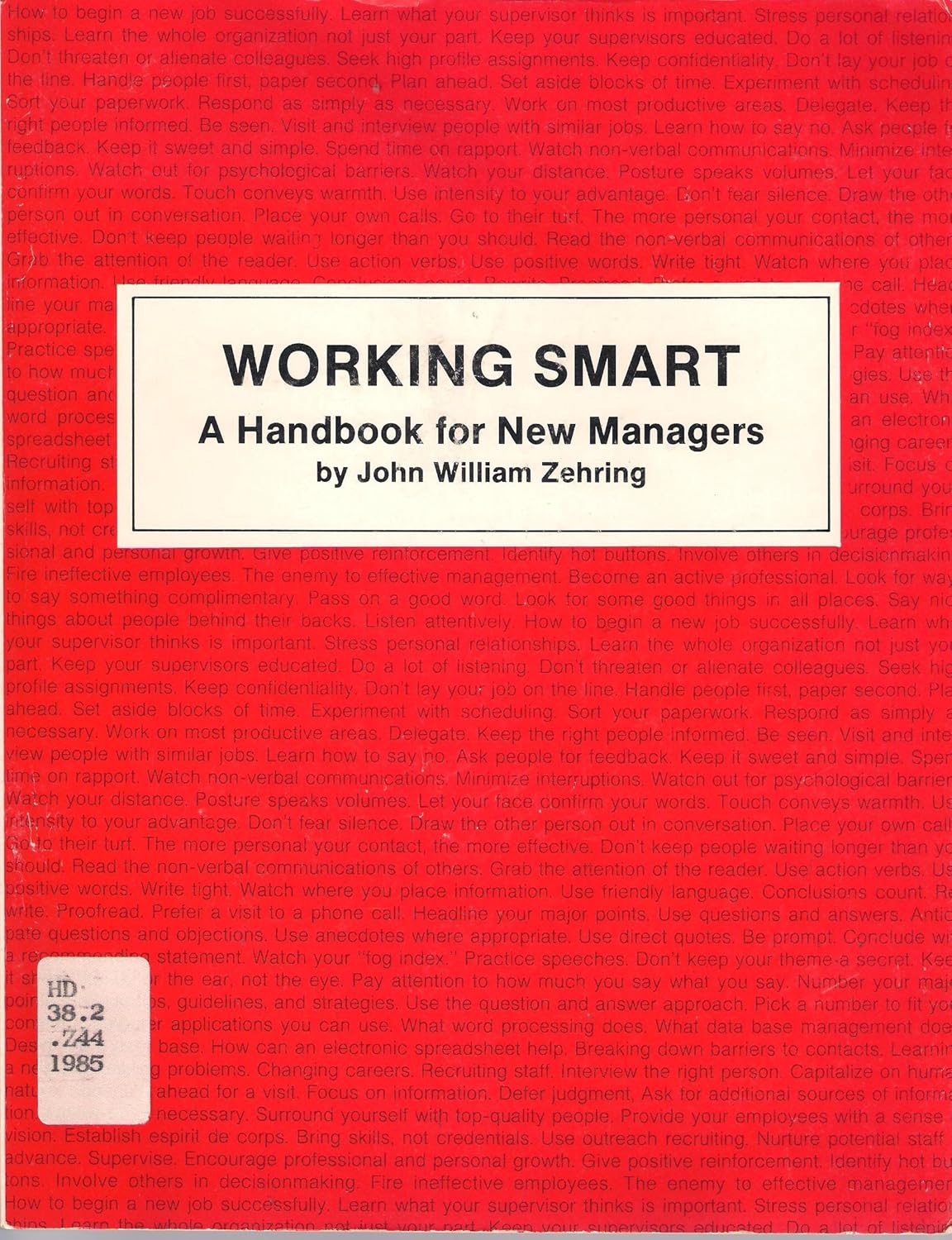 Buy Working Smart: A Handbook for New Managers Book Online at Low ...