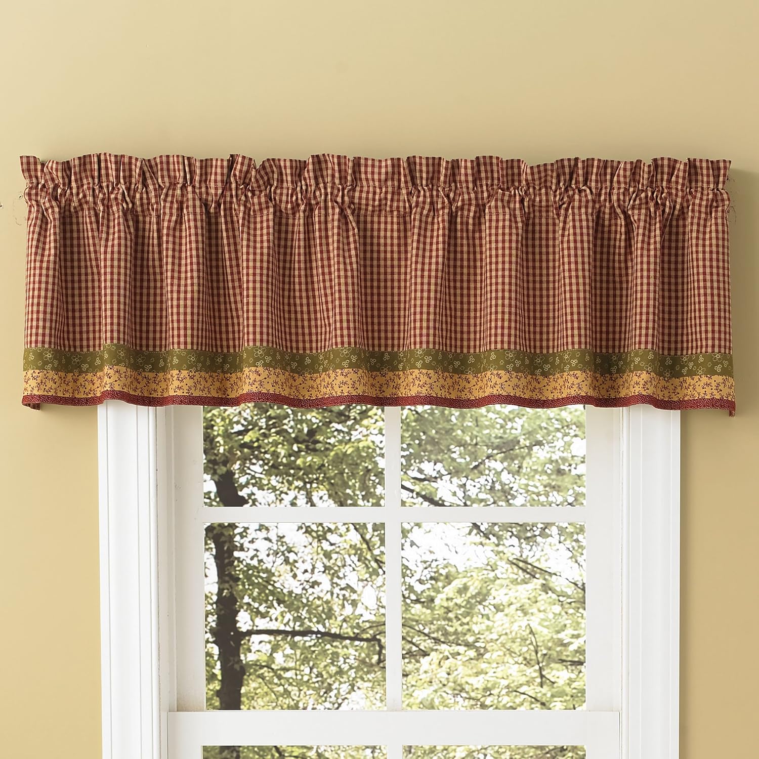 Amazon.com: Park Designs Mill Village Kitchen Valance: Window Treatment ...