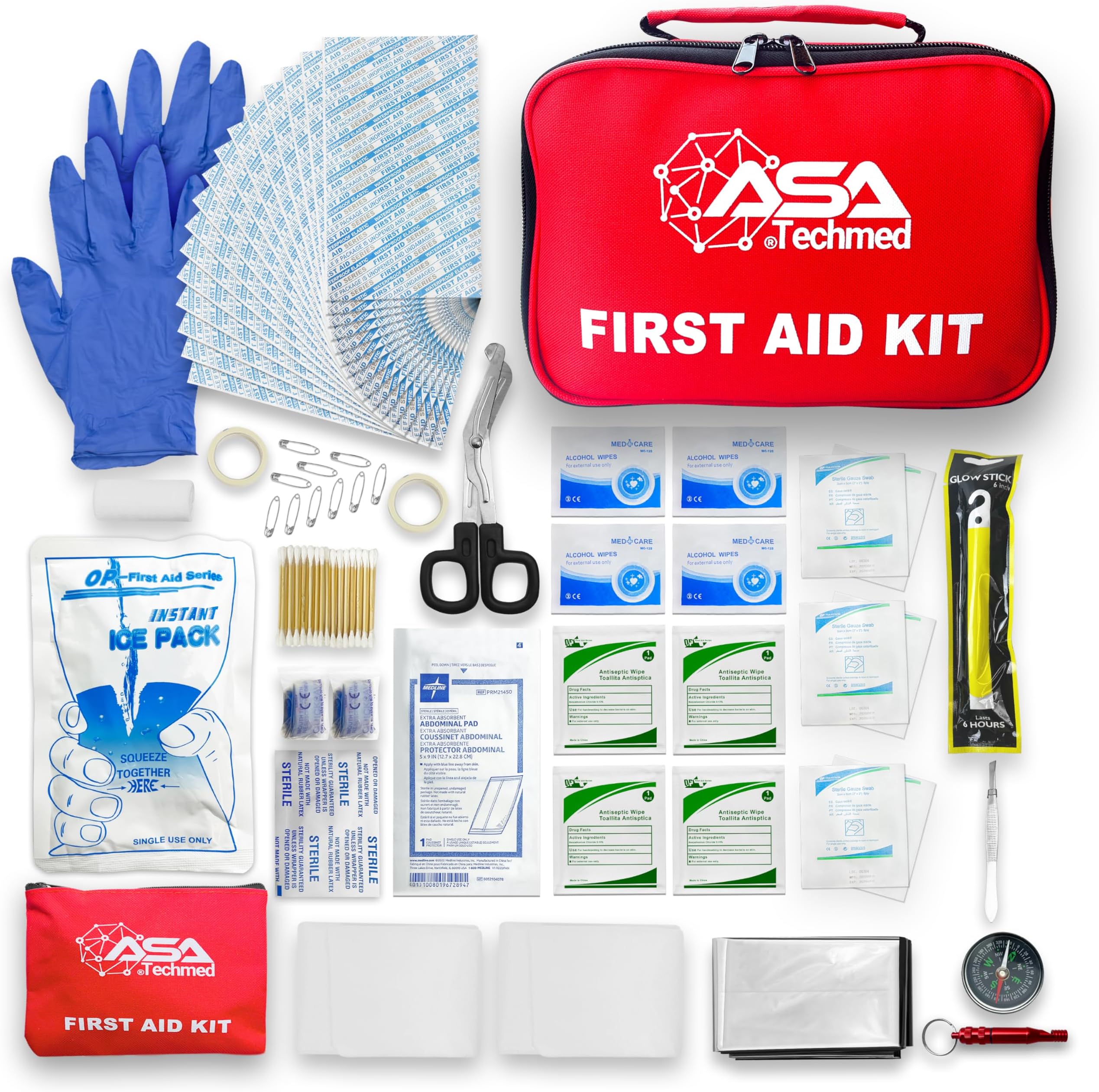 Amazon.com: Emergency 154-Piece First Aid Kit: Comprehensive Safety for ...