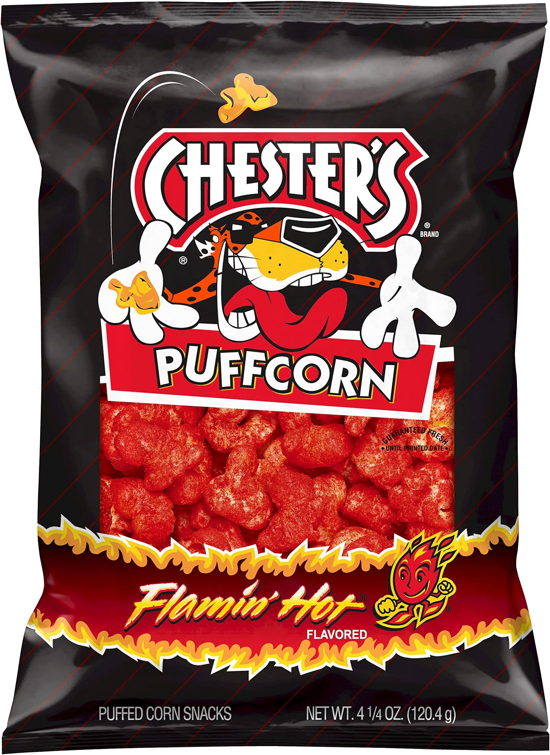 Amazon.com: Chester Chesters Flaming Hot Cheese Snack Baked, 4.25 Oz