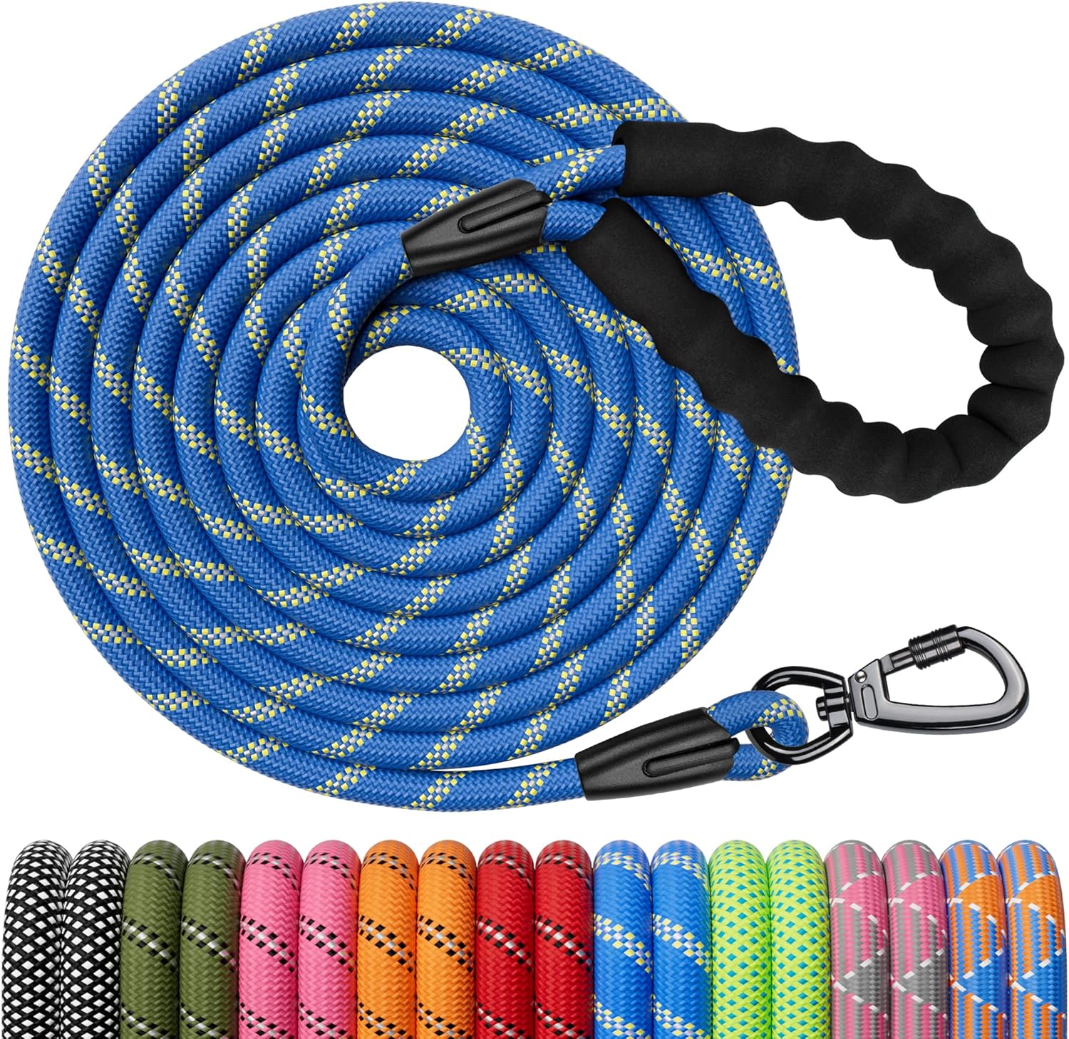 Kdsvakd Rope Dog Lead, Strong Dog Lead With Swivel Lockable Hook And ...