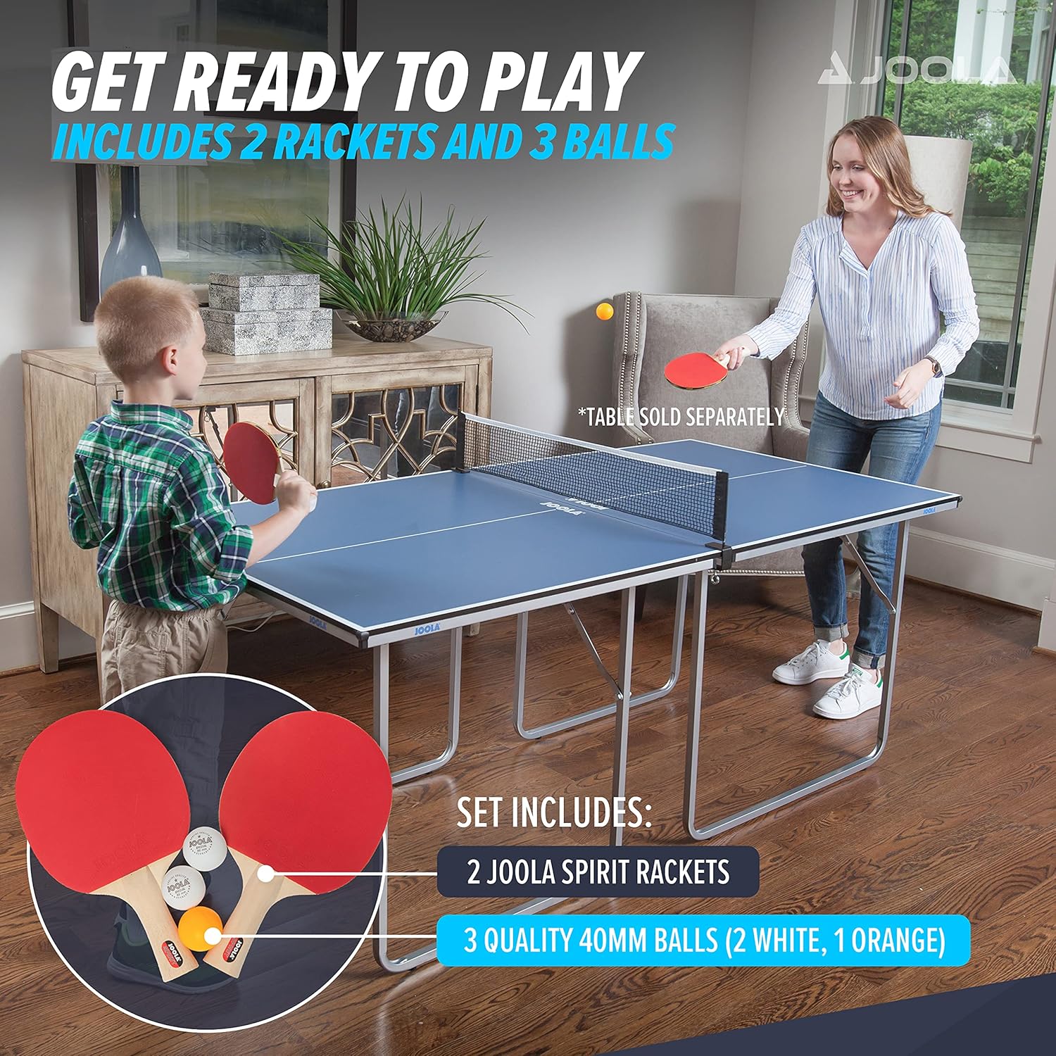 JOOLA Table Tennis Spirit Racket Set – BigaMart