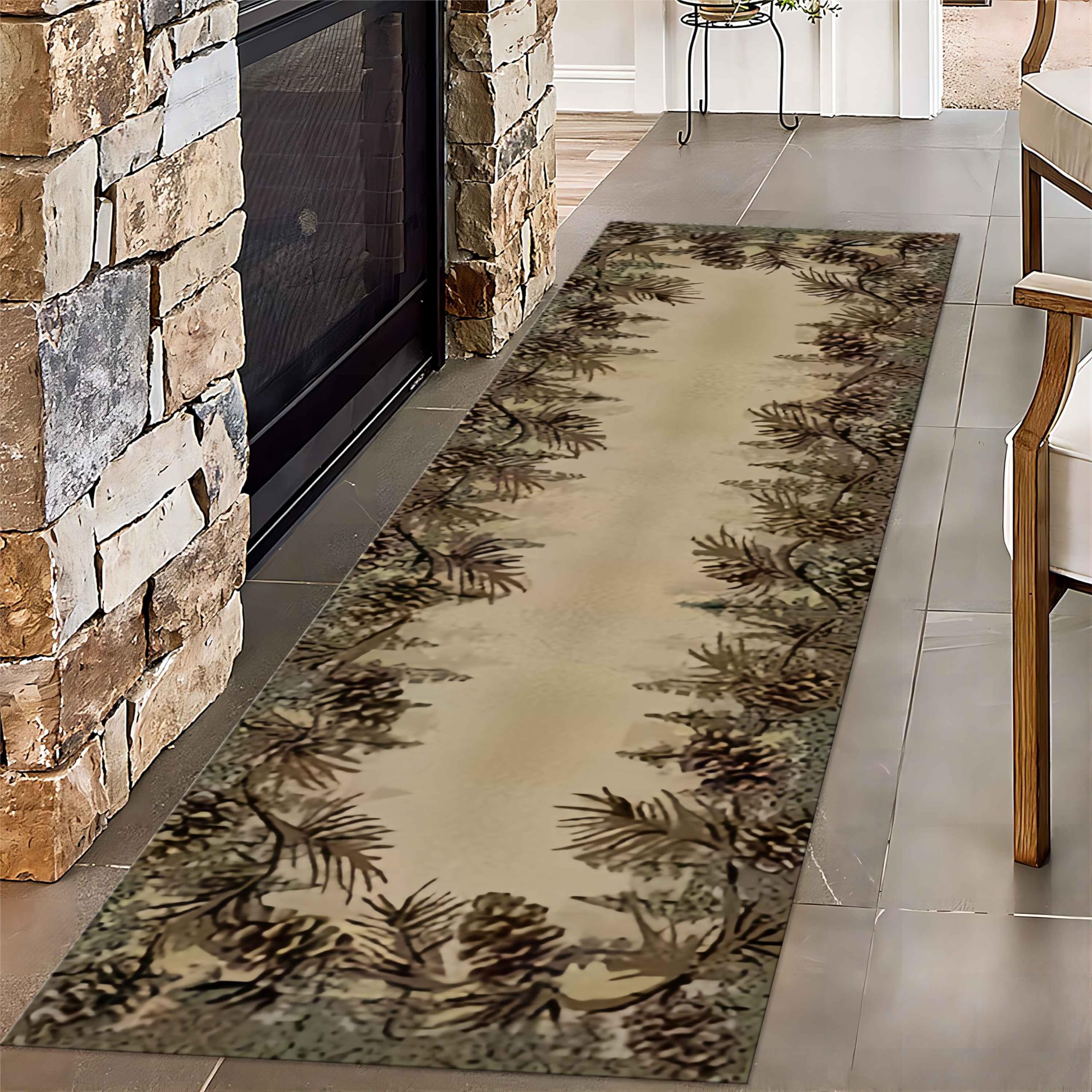 Amazon.com: SOJAWA Rustic Country Woodland Rug Runners for Hallways ...