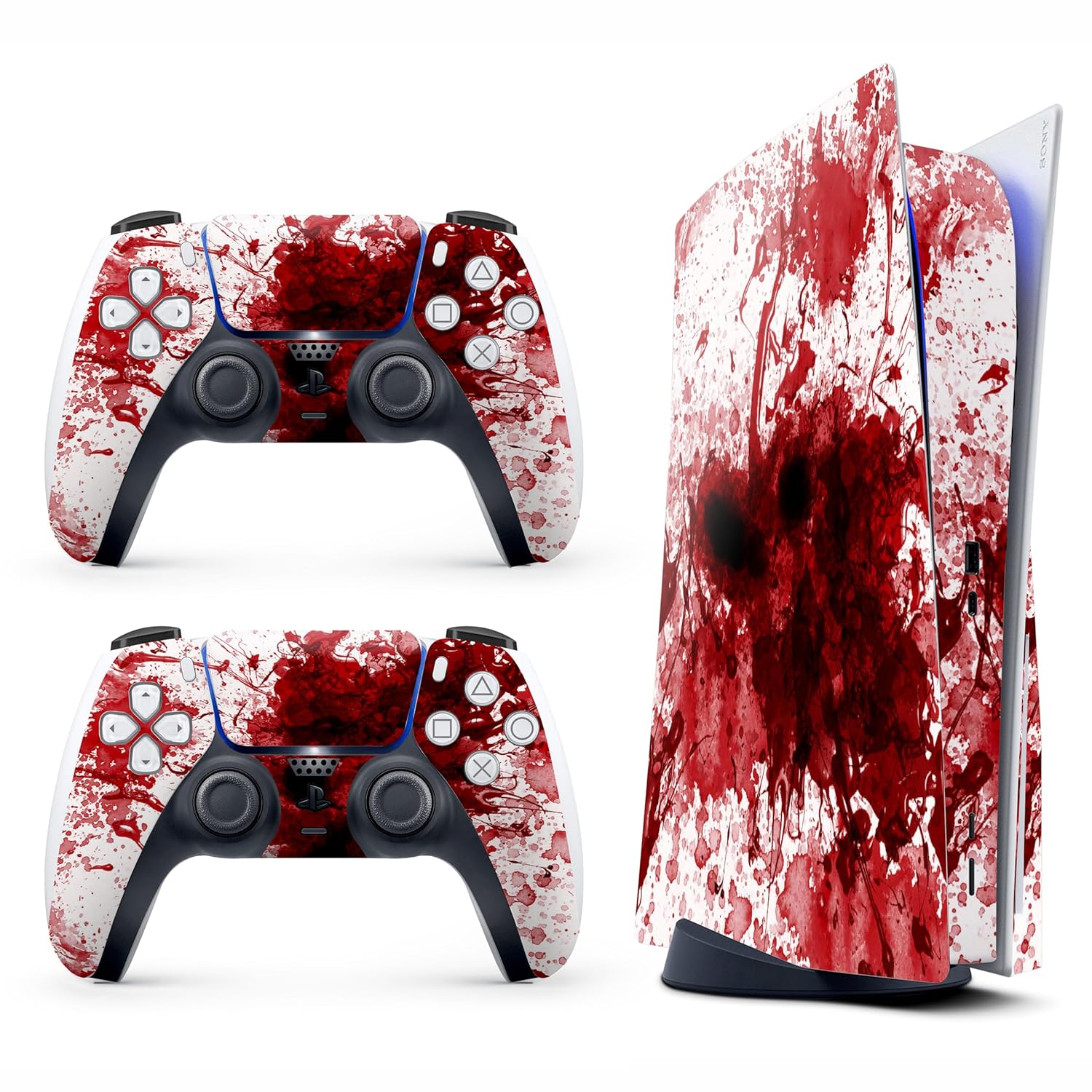 Amazon.com: Skin for PS5 Sticker Cover - Blood Splash, Compatible with ...