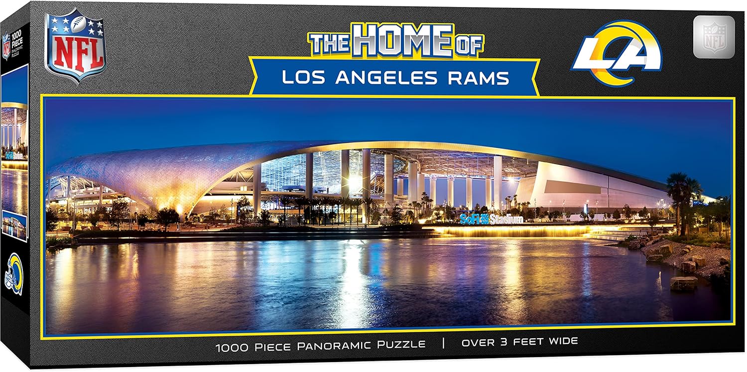 Amazon.com: MasterPieces NFL 1000 Piece Jigsaw Puzzle - Los Angeles ...