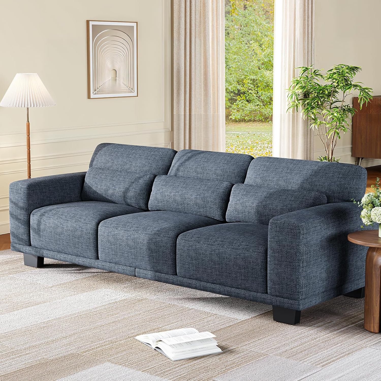 Amazon.com: Amada 3 Seater Sofa Couch with Removable & Washable Covers ...