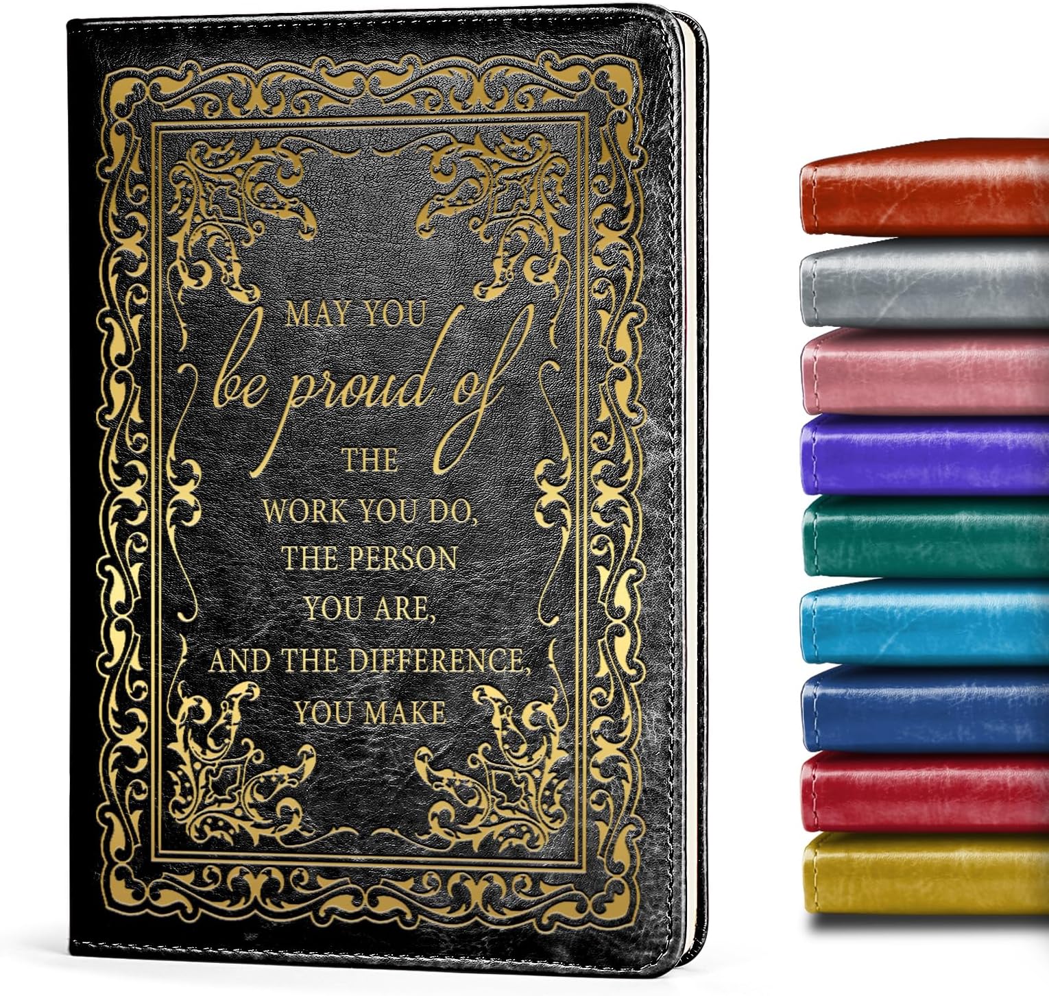 Amazon.com : LBWCER A5 Black Journal,Notebooks for Work,May you be ...