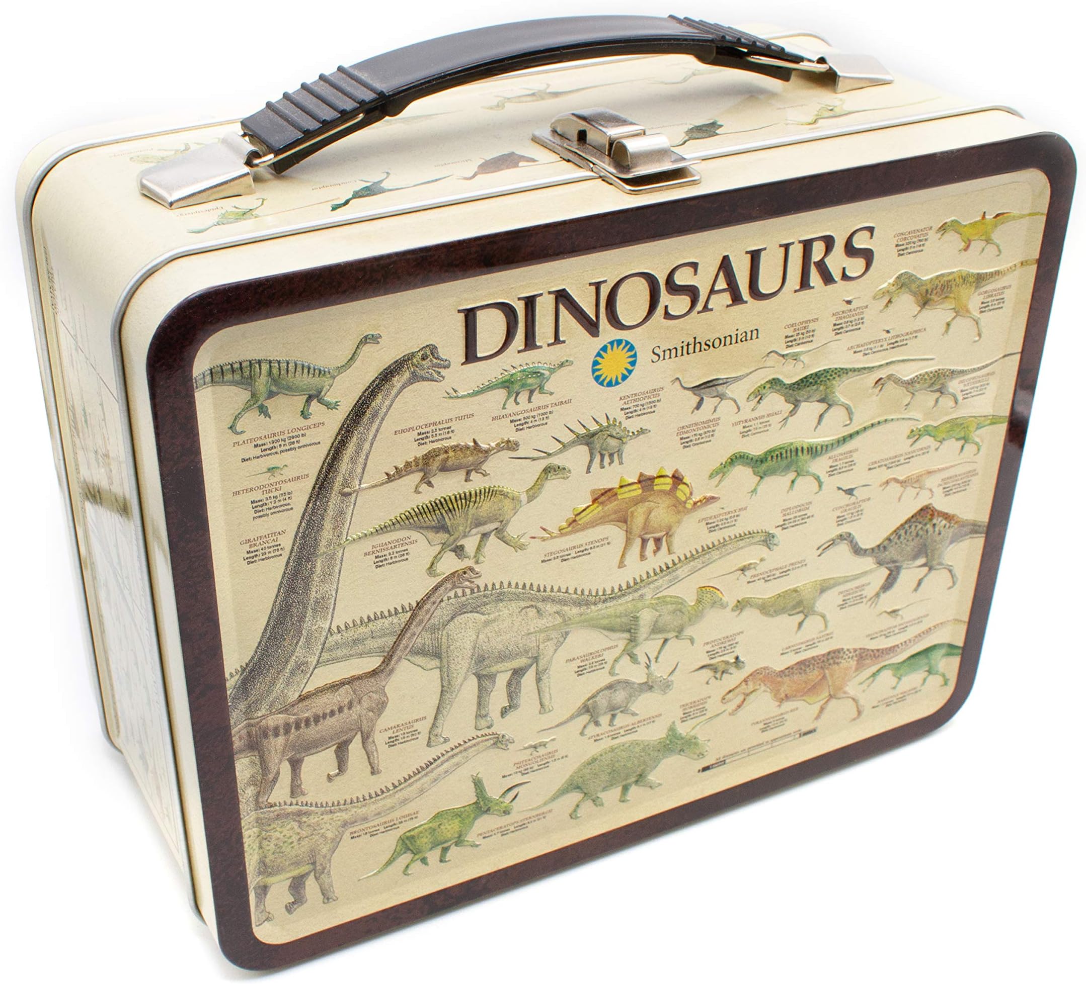 Amazon.com: AQUARIUS Smithsonian Dinosaurs Large Fun Box - Sturdy Tin ...