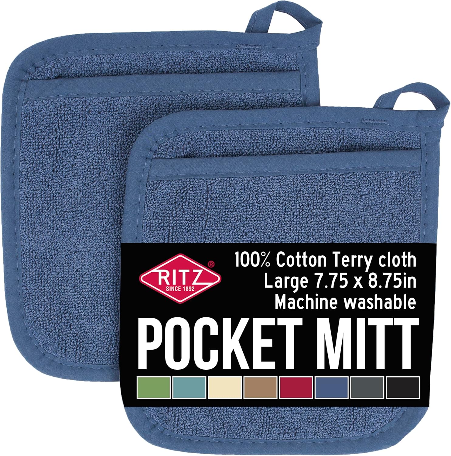Amazon.com: Ritz Terry Pocket Mitt & Hot Pad: Unparalleled Heat ...
