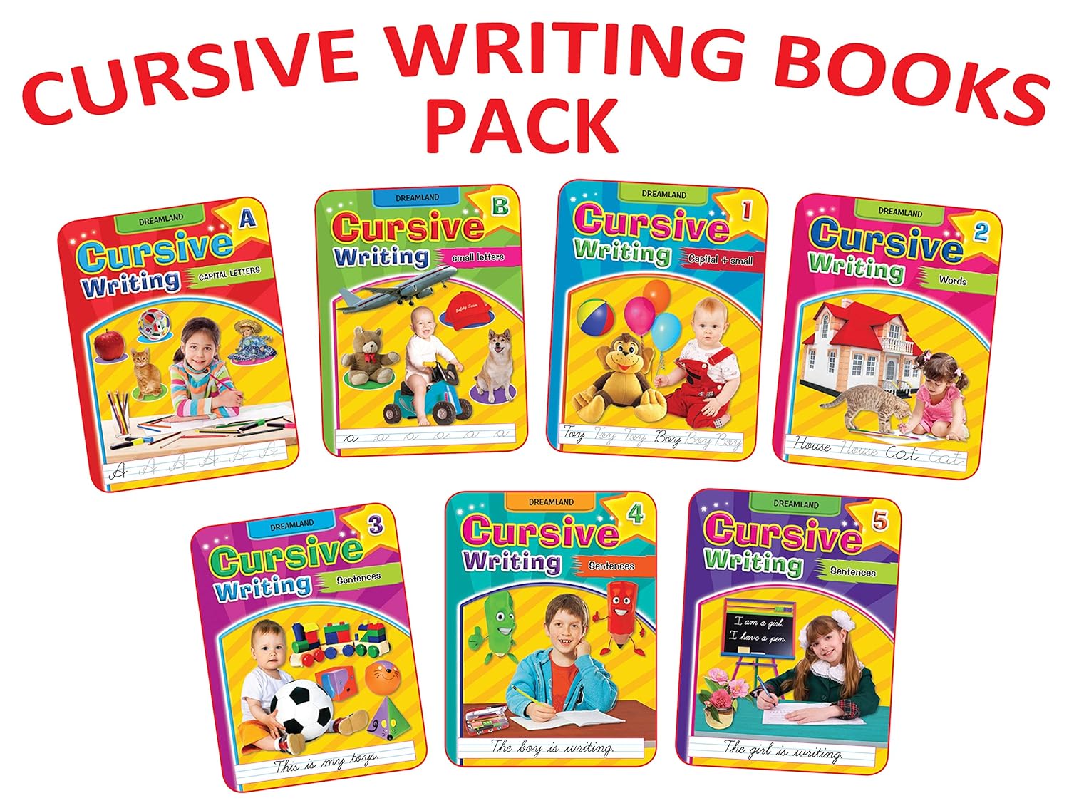 Cursive Writing Book - Pack (7 Titles) | Amazon.com.br