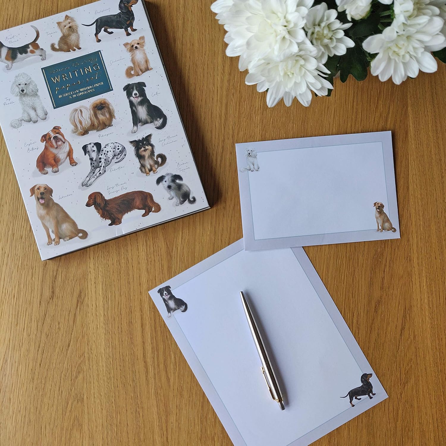 Foldover Writing Paper Set – Dogs – BigaMart