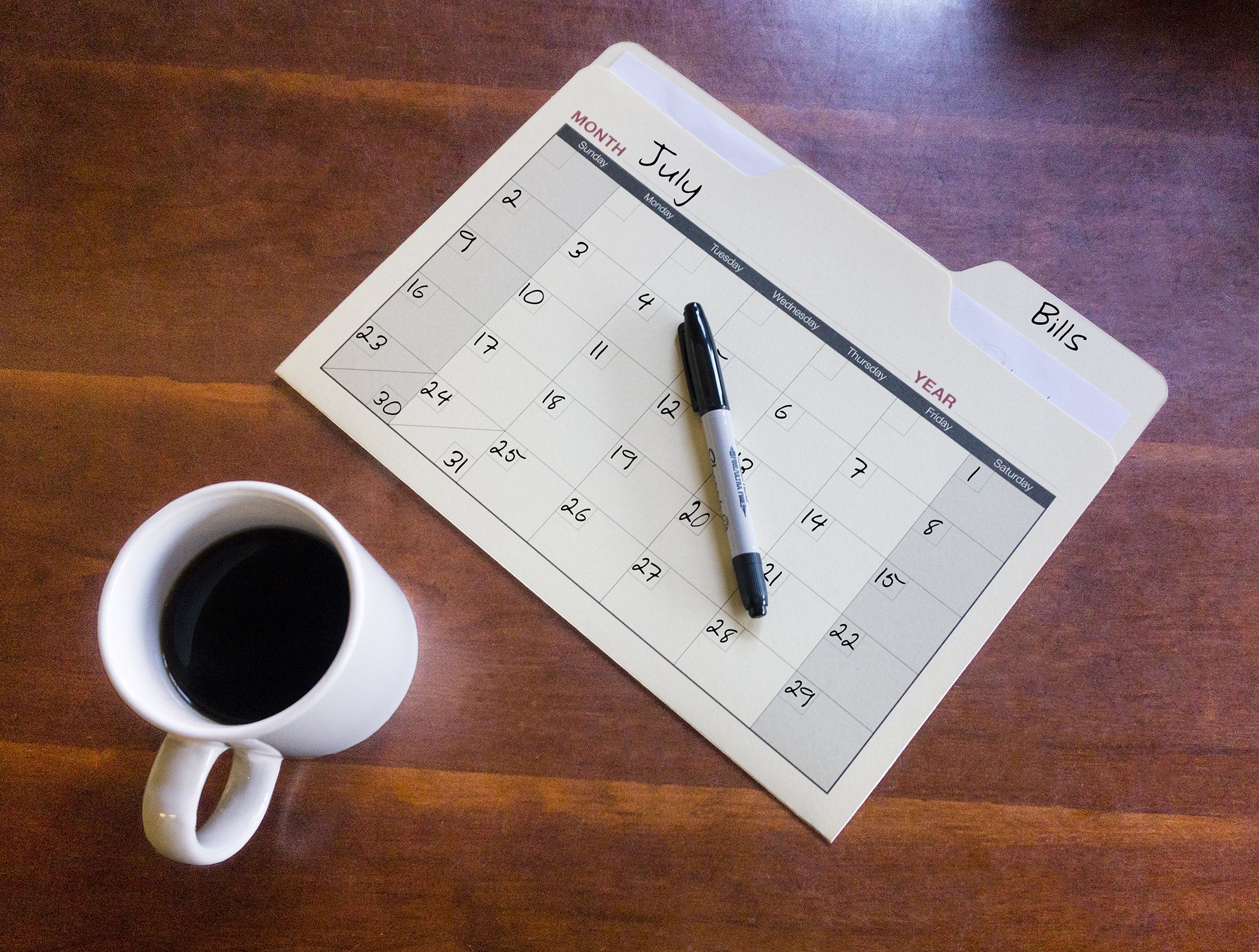 Snapklik.com : Find It Calendar File Folders, 12 Pack, Manila