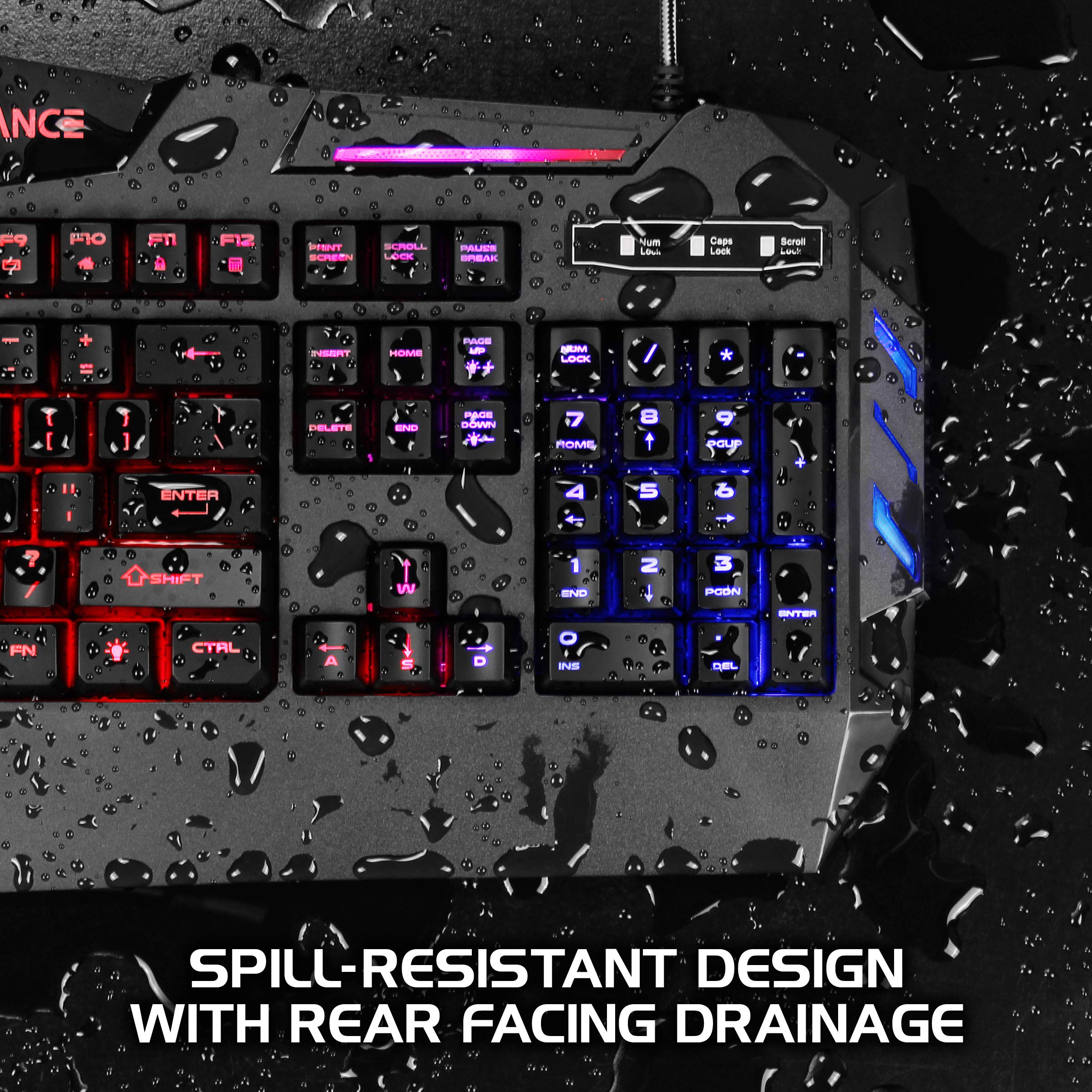 Snapklik.com : ENHANCE Infiltrate KL1 LED Gaming Keyboard - Multi Color ...