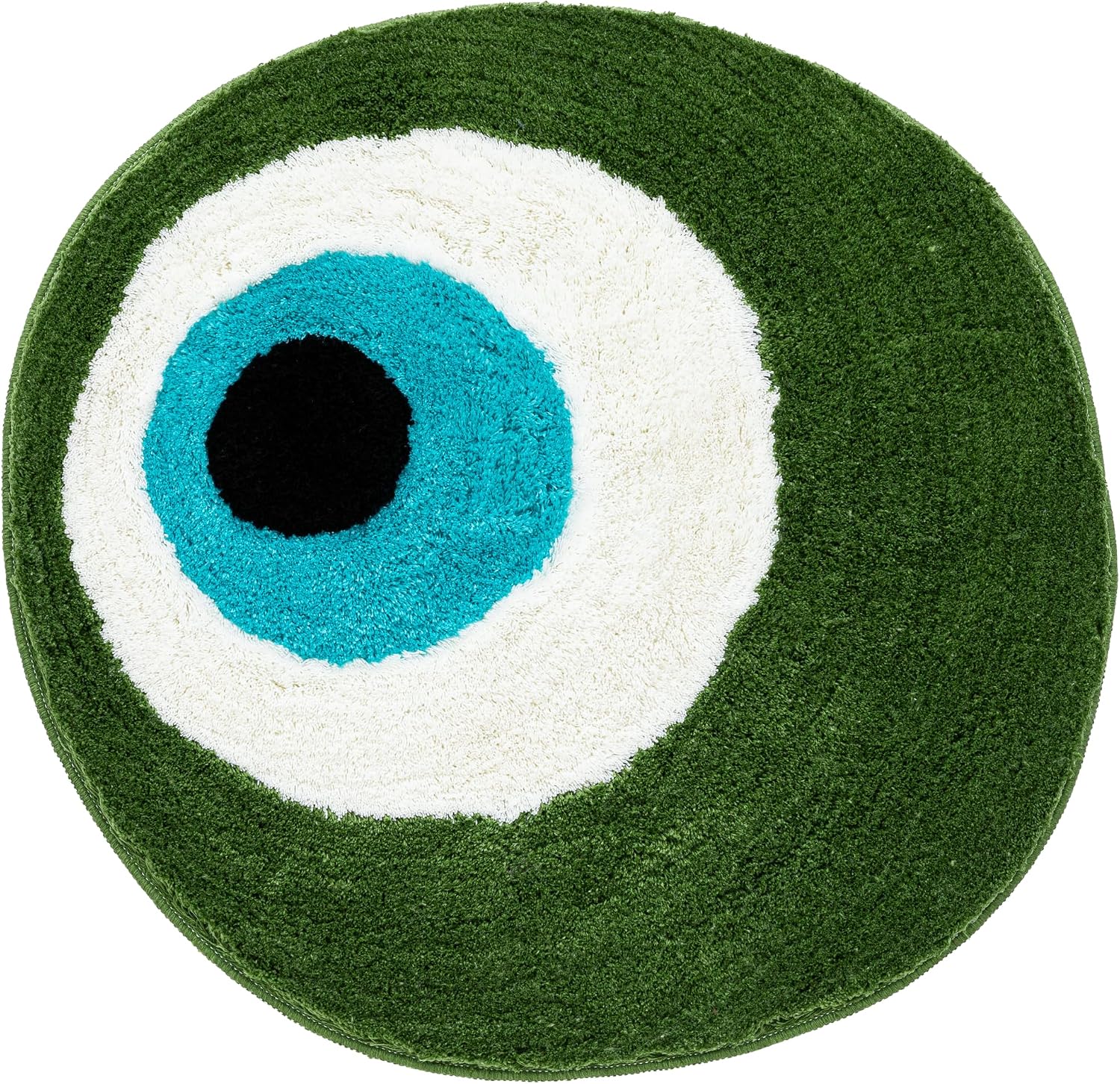 Amazon.com: Beyond Deco Evil Eye Rug, Handmade Tufted Fluffy Round ...