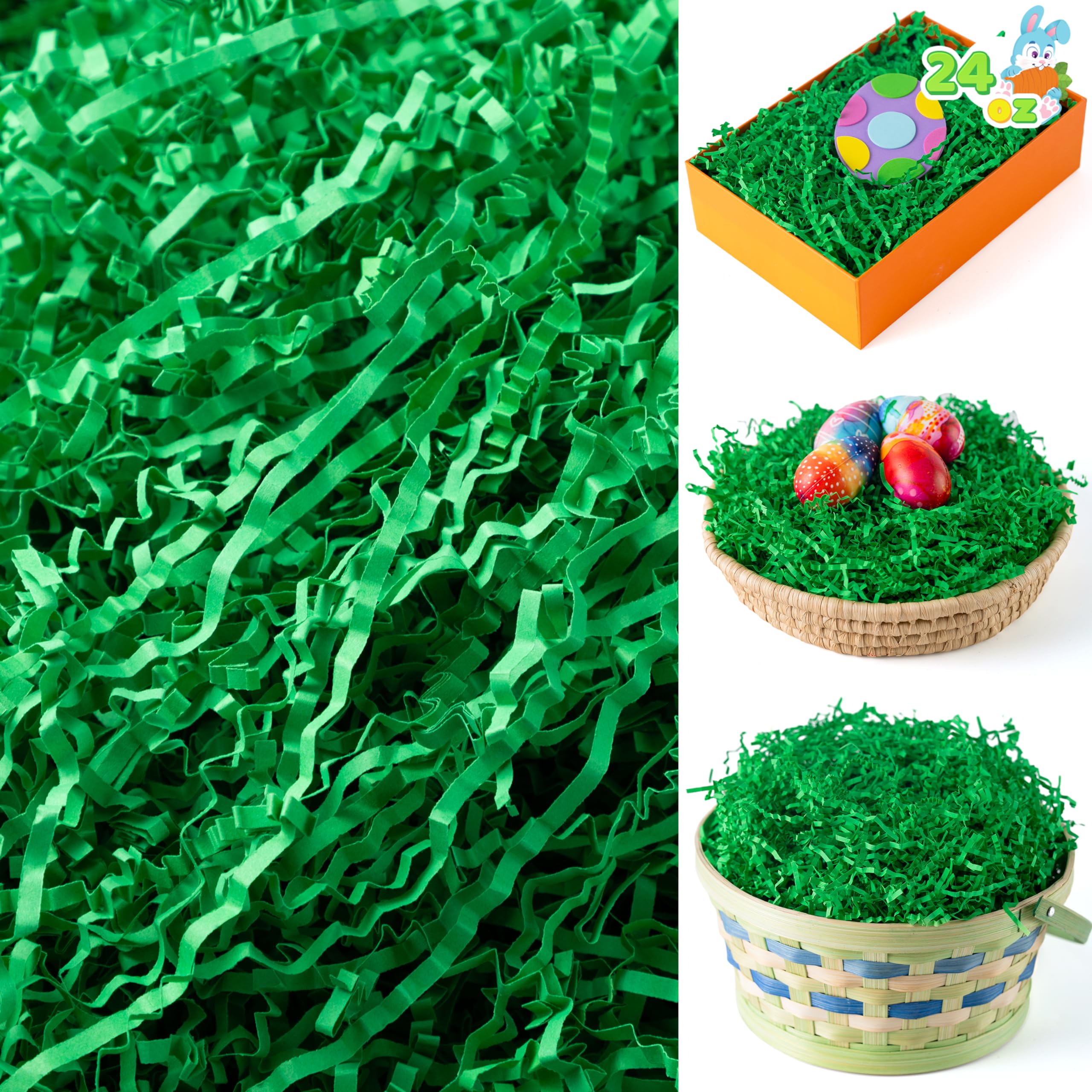 Amazon.com: JOYIN 24oz (680g) Easter Dark Green Grass, Pure Dark Green ...