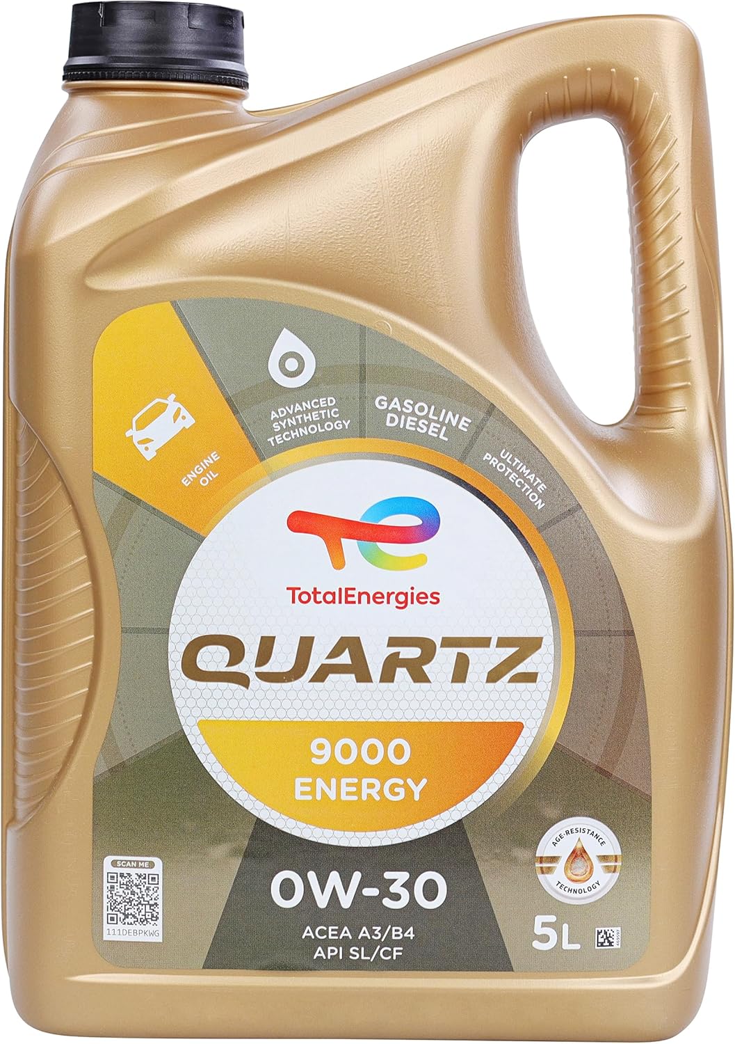 Amazon.com: TotalEnergies Quartz 9000 Energy 0W-30 Motor Oil - Low ...