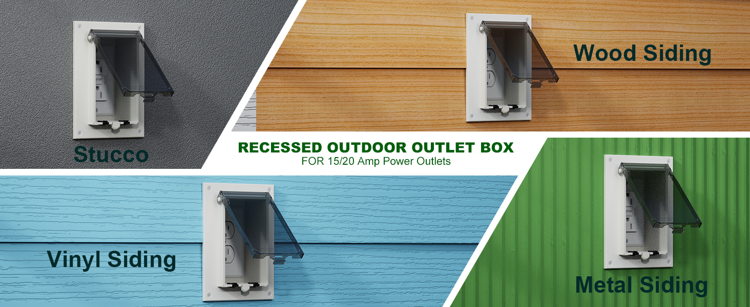 Outdoor Recessed Electrical Outlet