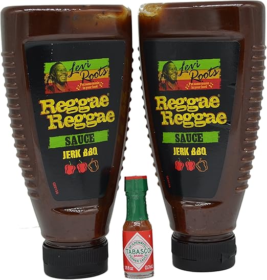 Levi Roots Reggae Reggae Sauce Jerk BBQ Squeezy 330ml : Amazon.co.uk ...