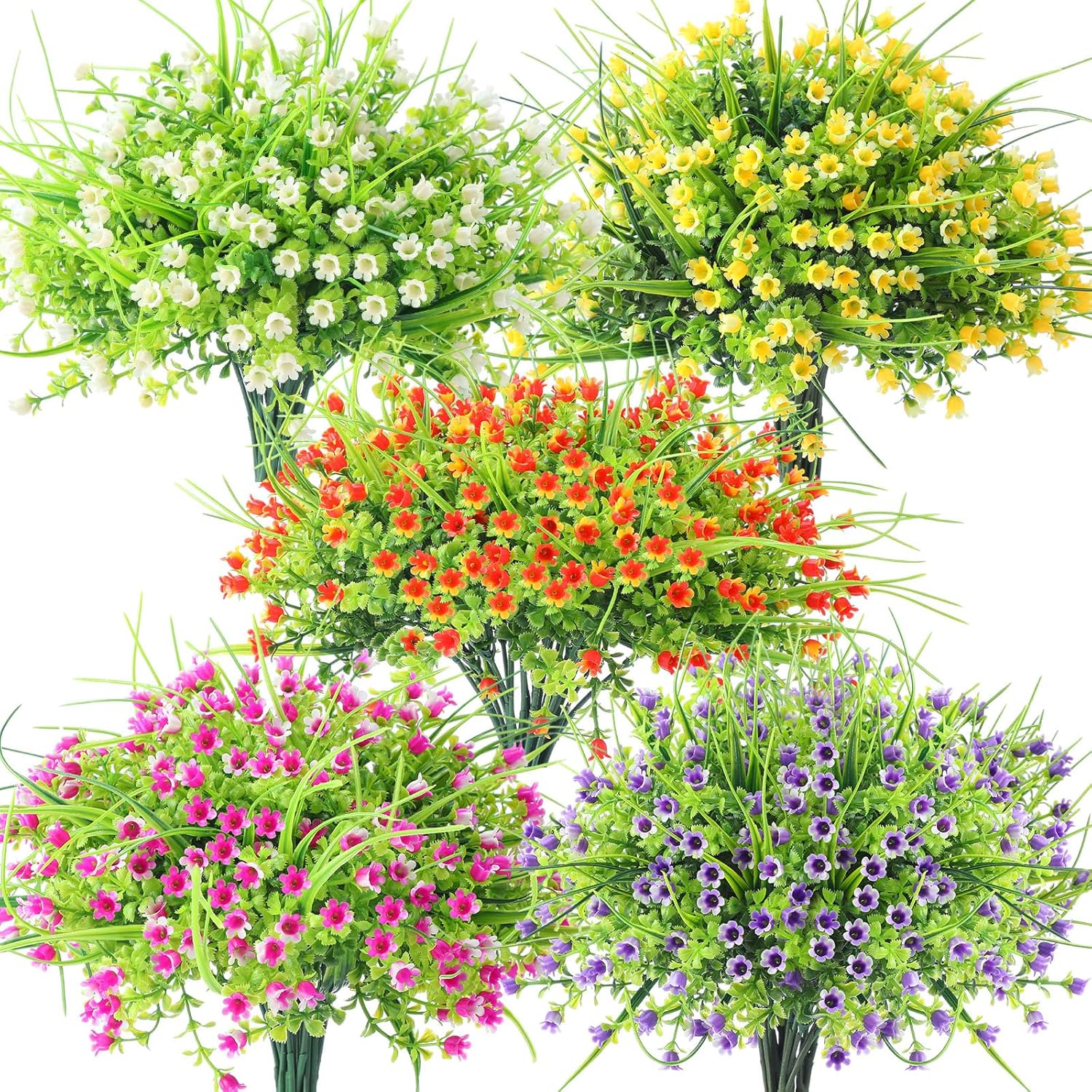 Amazon.com: Thiccywoov 30 Bunches Summer Bulk Artificial Flowers ...