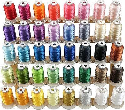 New brothread 40 Brother Colours Polyester Machine Embroidery Thread ...