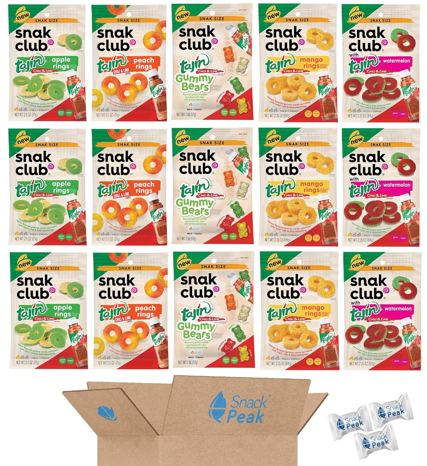 Amazon.com : Tajin Rings and Bears Snack Peak Variety Gift Box – Apple ...