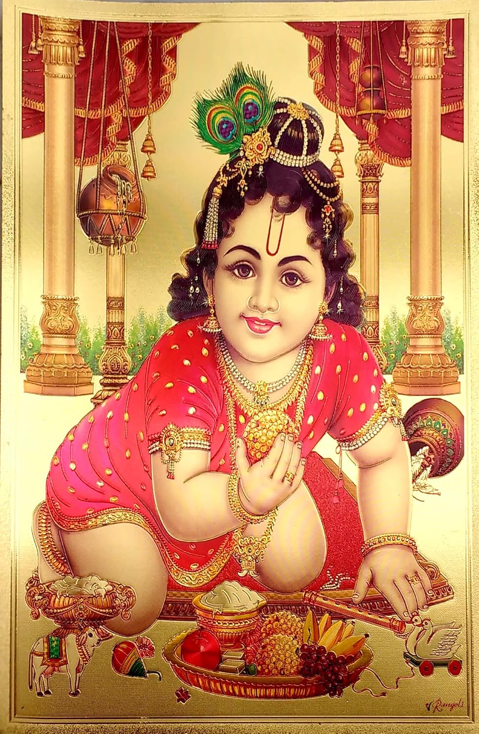 ADA Handicraft Hindu Lord Goddess God Photo for Pooja and Wall/Hindu ...
