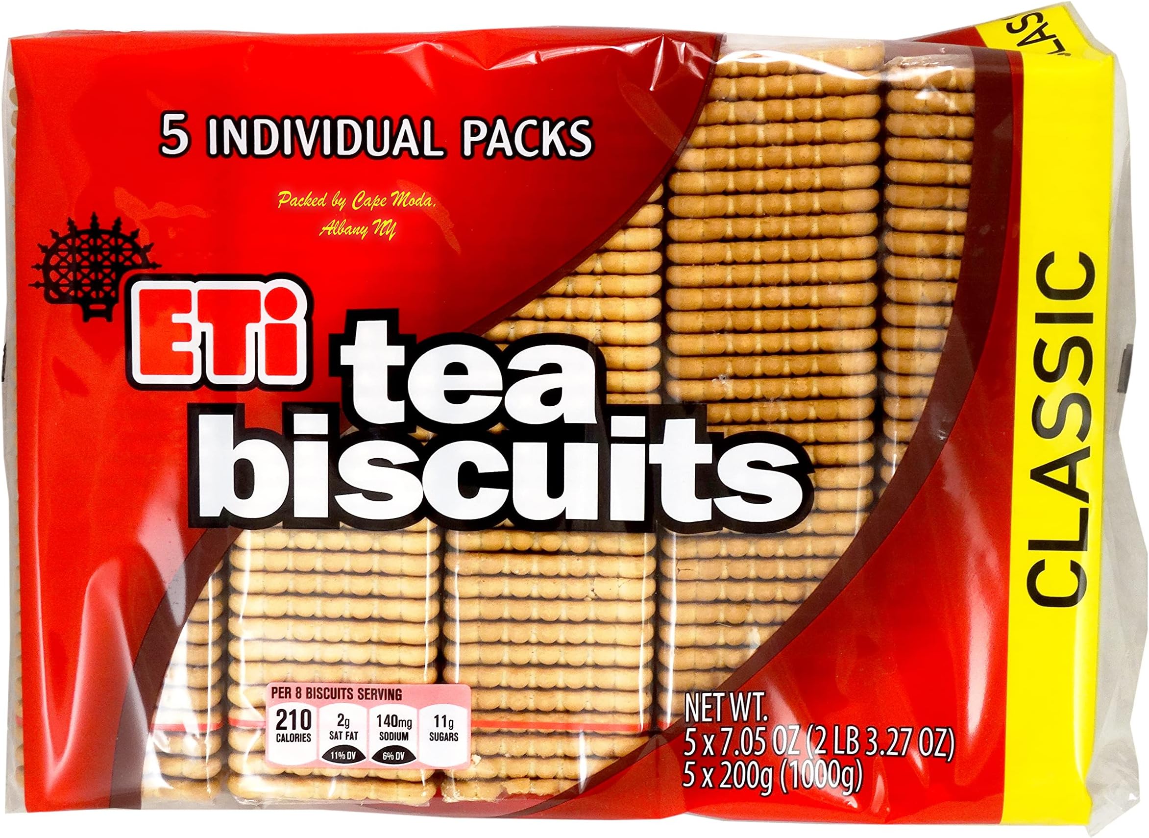 Amazon.com: Eti Tea Biscuits 5 x 200 packs One Kilo