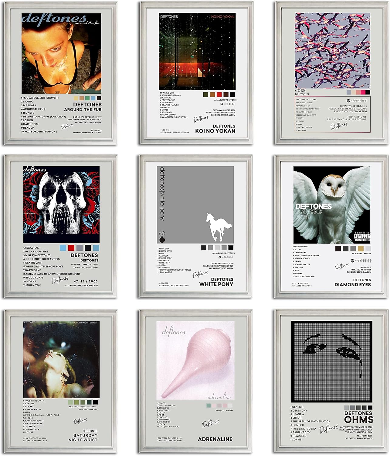 Deftones Posters Signed Limited Posters Music Album Cover Posters Print ...