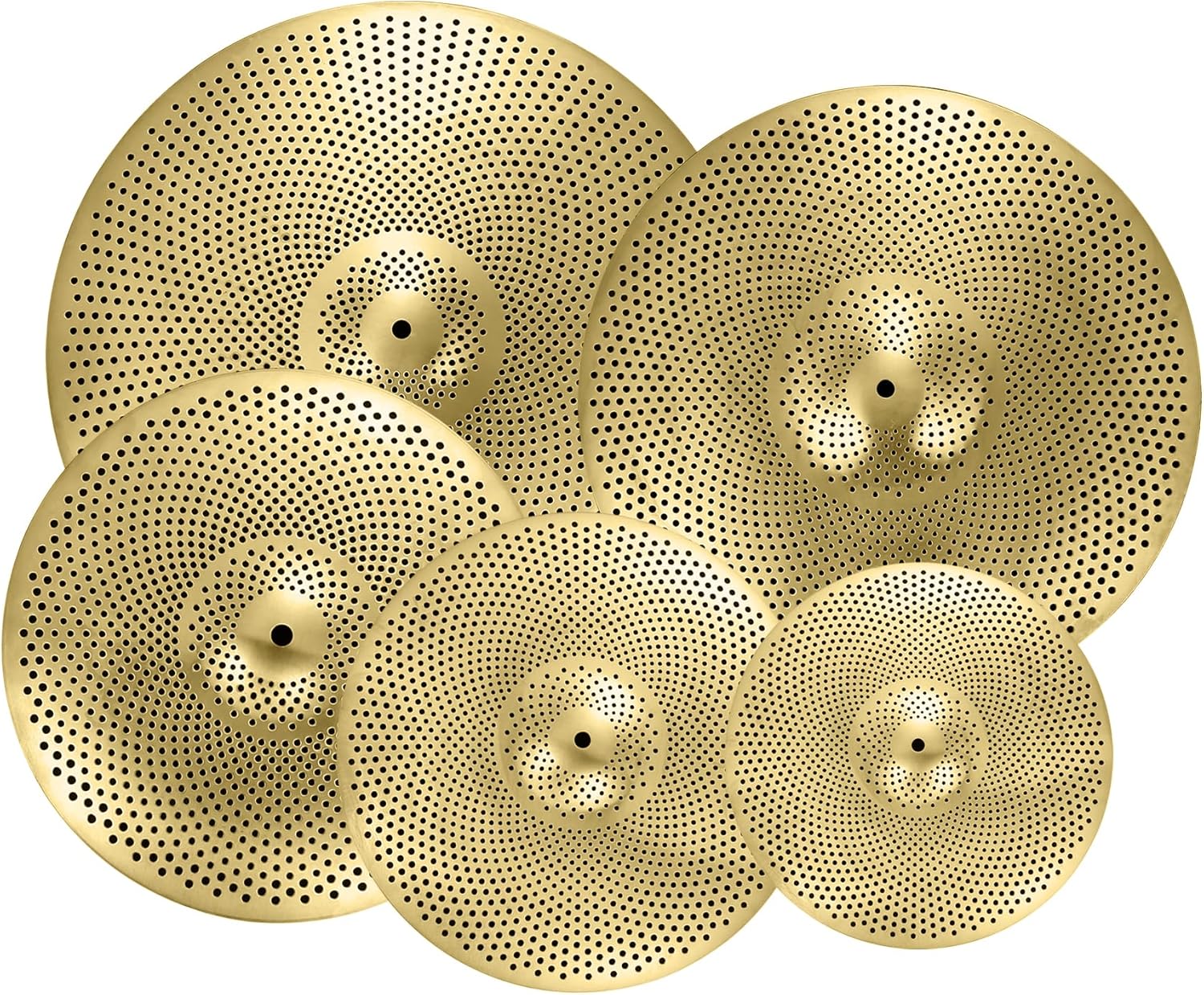Amazon.com: Cymbal Pack Golden Low Volume Cymbal Pack 14"/16"/18"/20 ...