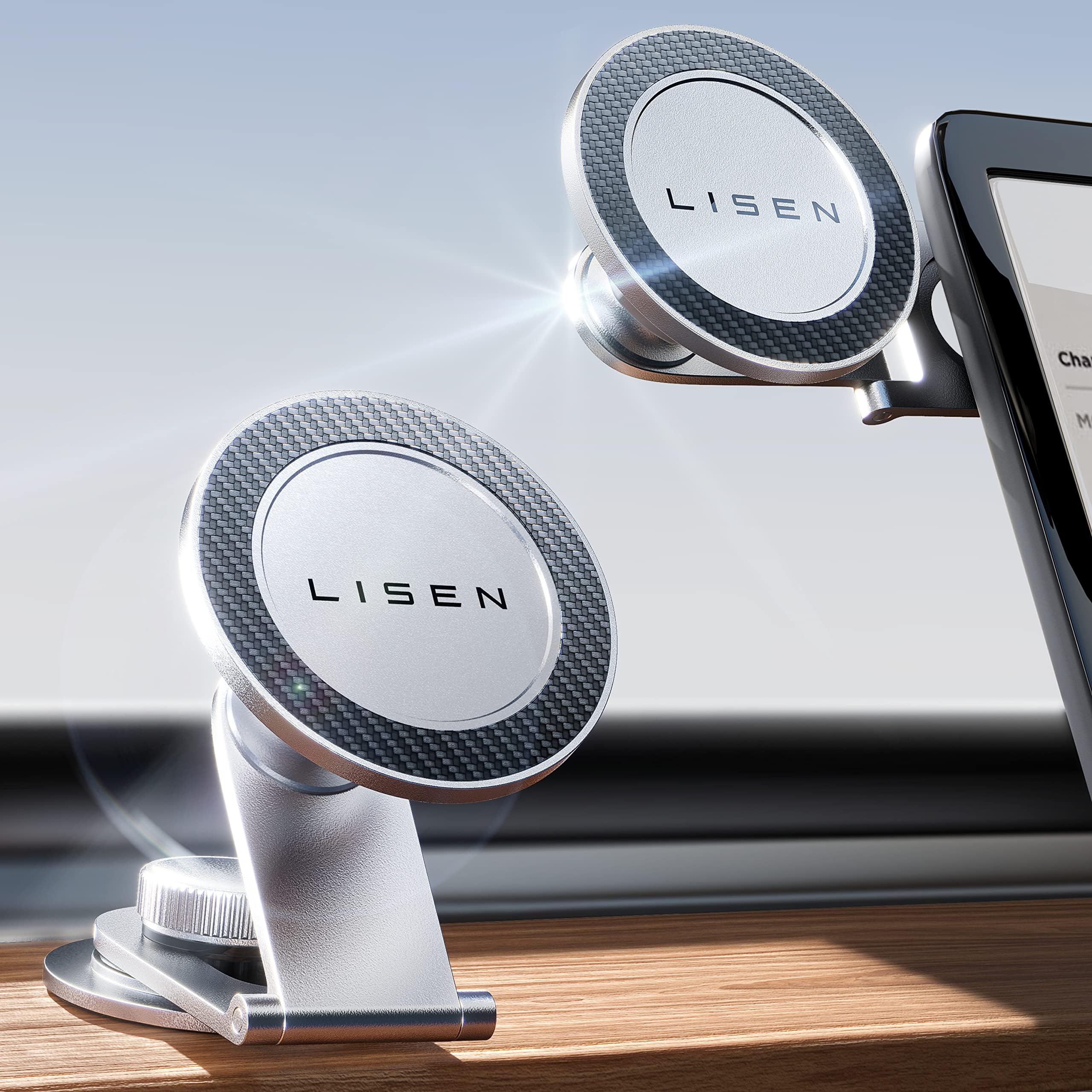 Amazon.com: Tesla Phone Mount, for MagSafe Car Mount, 【Strongest Magnet ...