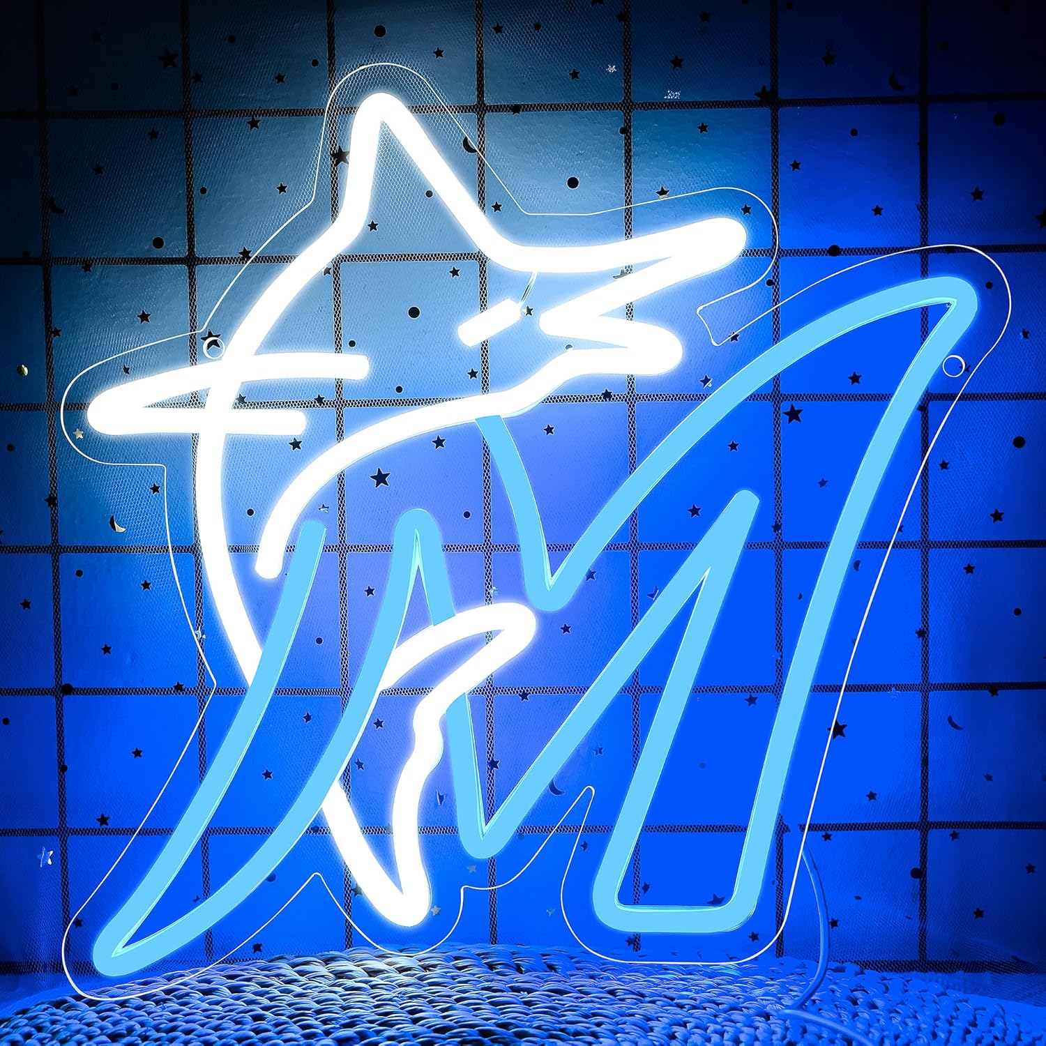 Baseball Neon Sign Miami Baseball Team Logo Marlins Neon Light Up Sign ...