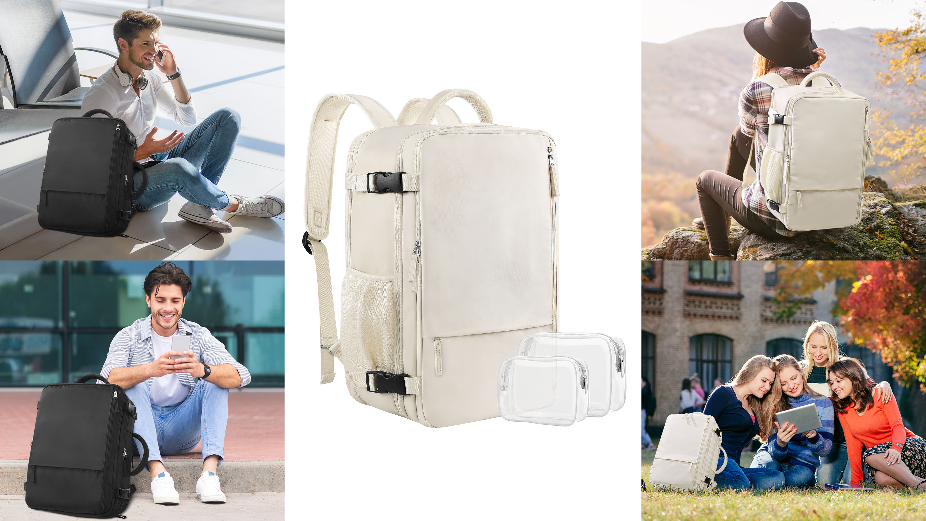 Watch Sinaliy Large Premium Travel Backpack on Amazon Live