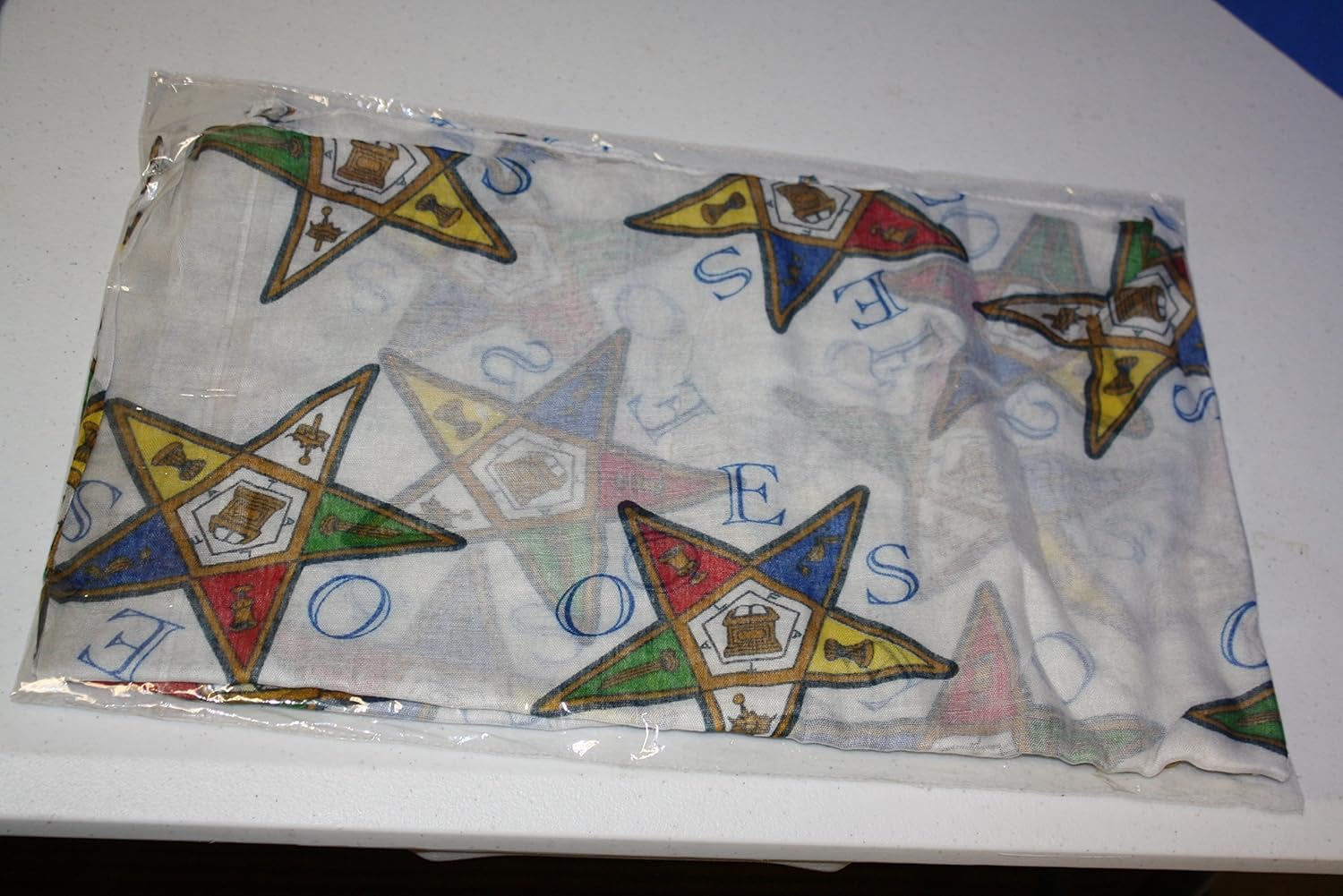 OES Order of the Eastern Star Oversized Scarf, 36x72 Inches