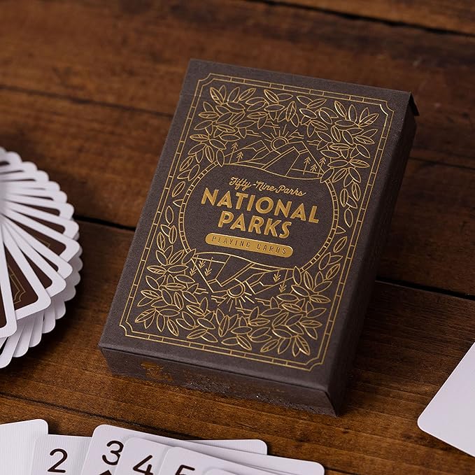 Amazon.com: Keymaster Games Parks Playing Cards: Brown Deck Featuring ...