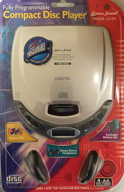 Amazon.com: Lenoxx Sound Programmable Personal Compact Disc Player CD ...