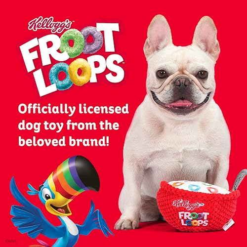 Snapklik.com : Kellogg For Pets 6” Froot Loops Plush Squeak Toy Dogs ...