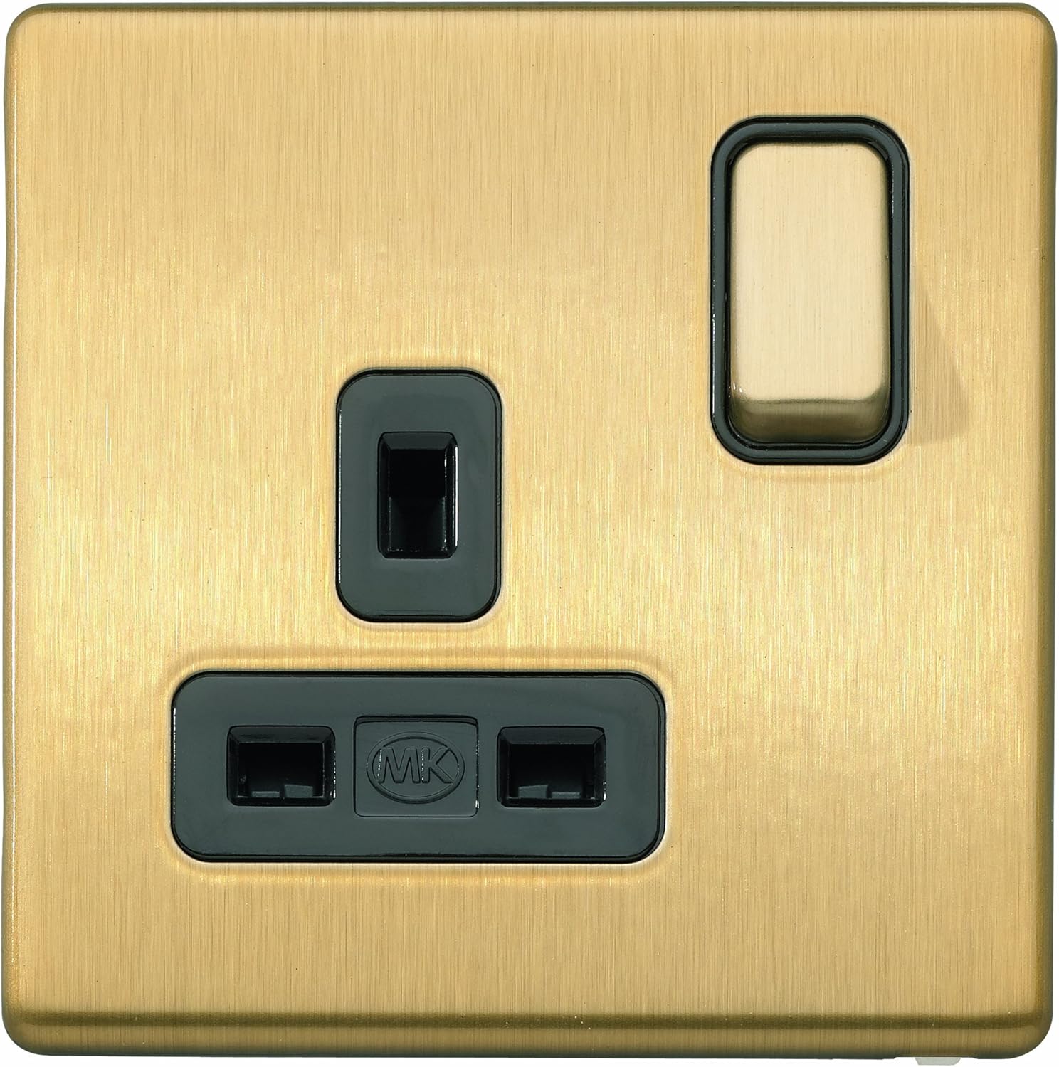 MK Aspect K24357SAGB Single Dual Earth Switch Socket with Double Pole ...