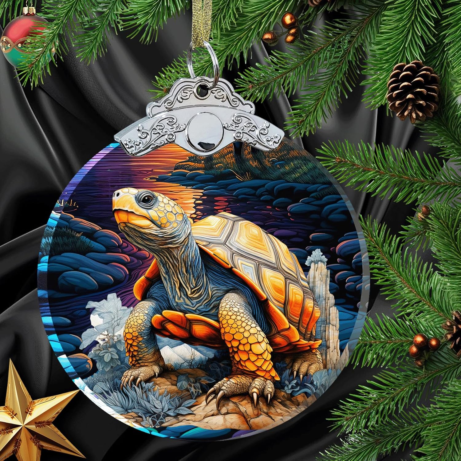 Amazon.com: Aestas Sea Turtle Christmas Ornament - Sea Turtle Gifts for ...