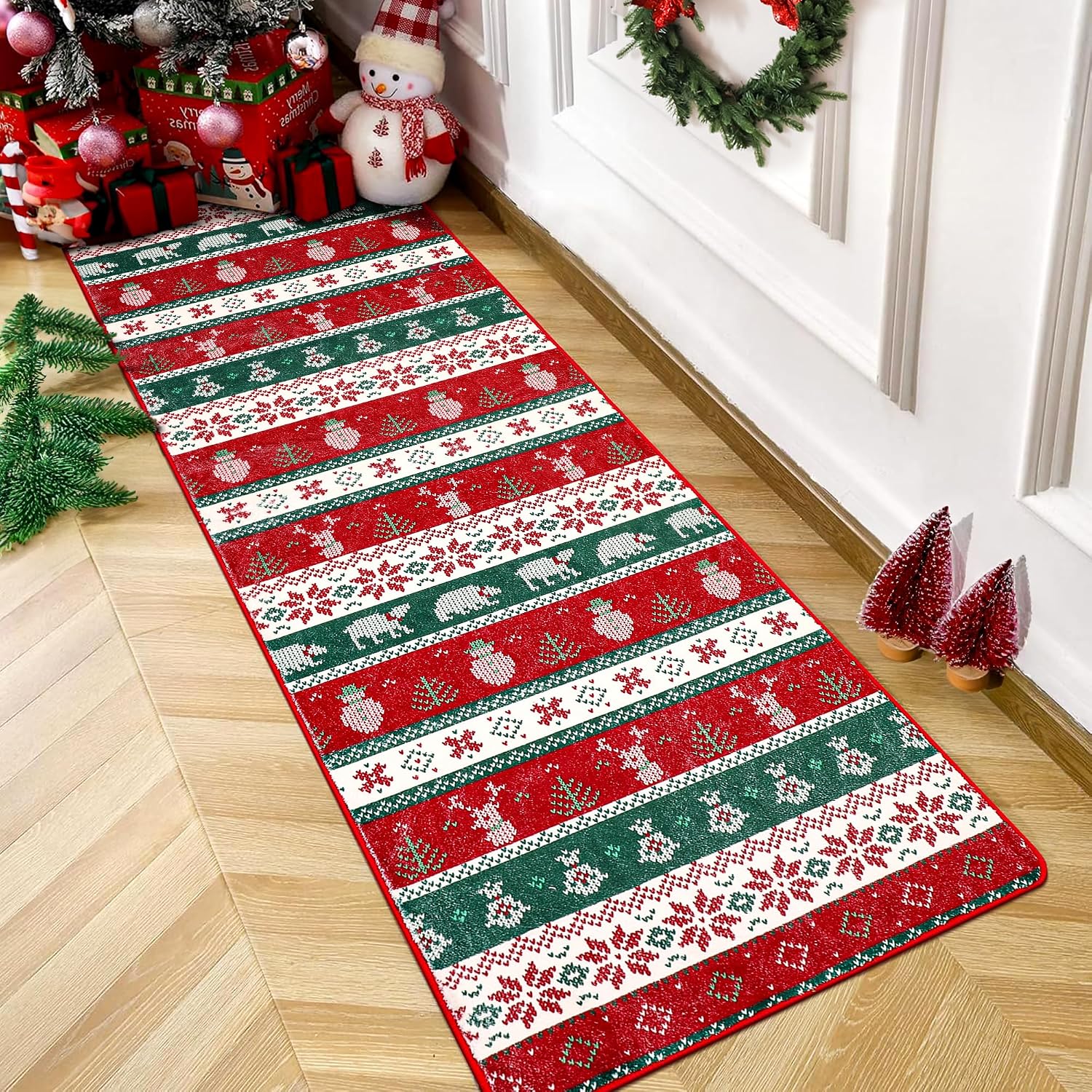 Amazon.com: BEIMO Runner Rug 2x6 Christmas Kitchen Entryway Holiday ...