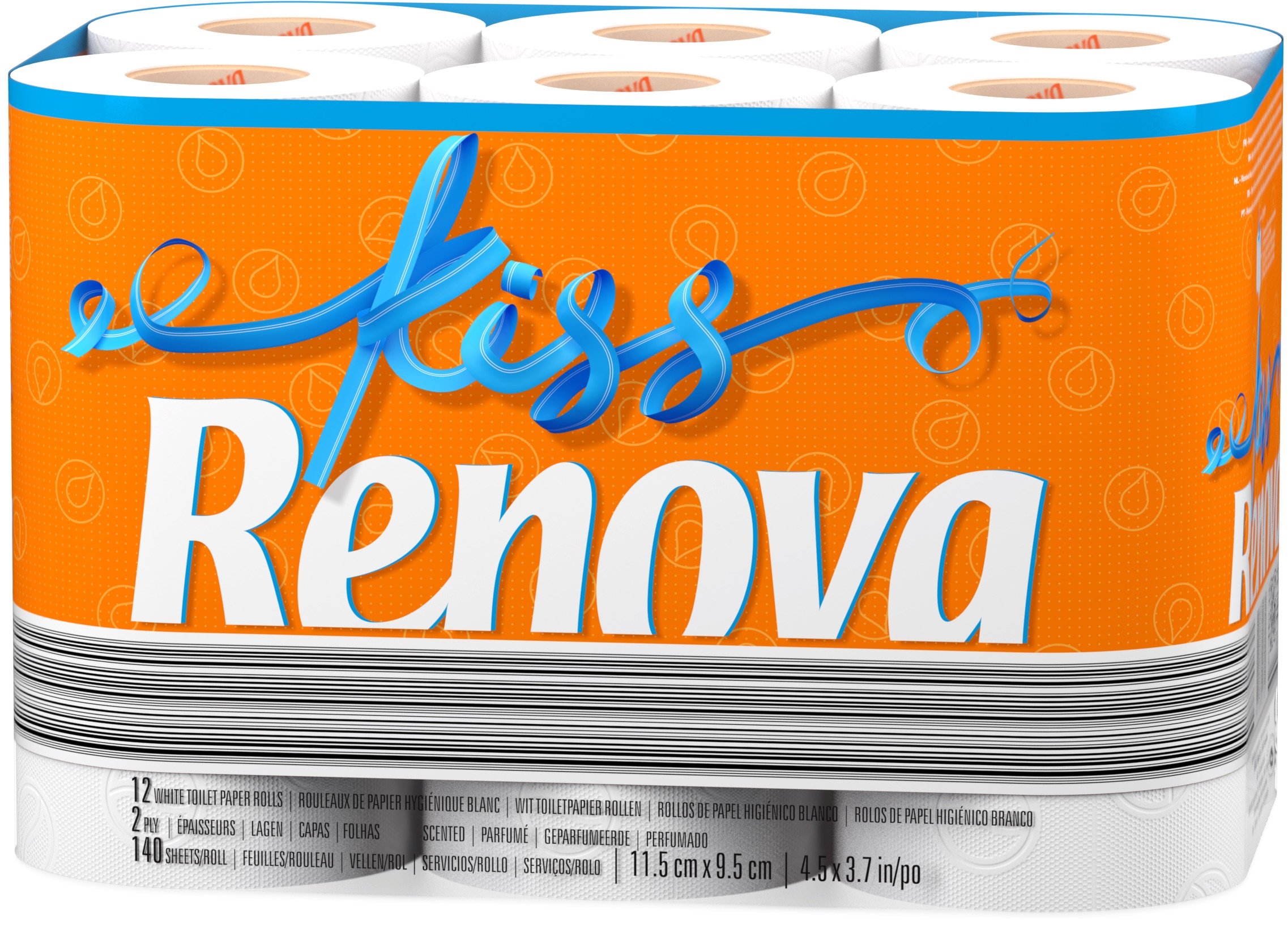 Buy Renova Kiss Toilet Paper 12 Rolls - 2 Ply , Selection of 100% ...