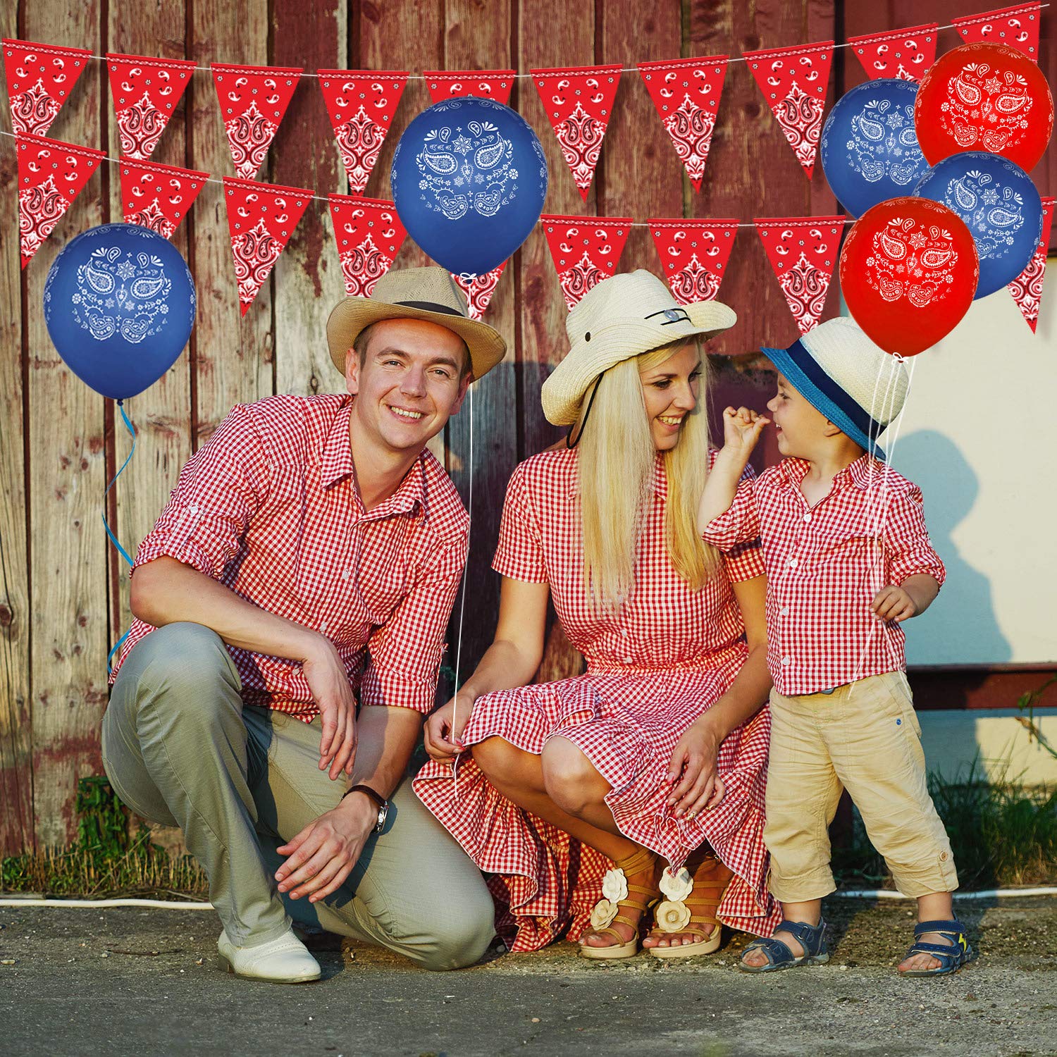 Buy Western Party Banner Backdrop 40 Pieces Bandana Western Cowboy buy-western-party-banner-backdrop-40-pieces-bandana-western-cowboy