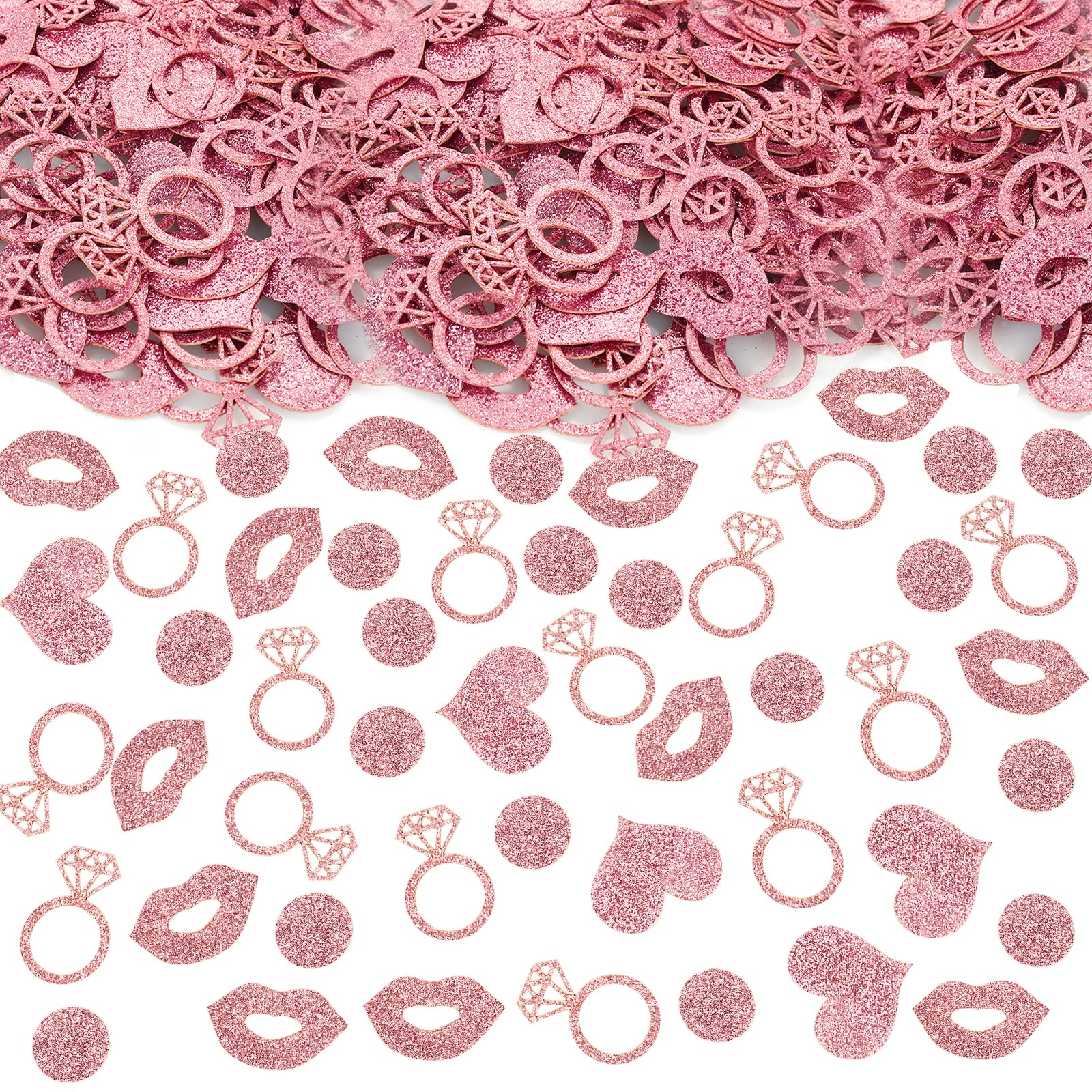 240 Pieces Rose Gold Wedding Table Confetti, Engagement Party ...