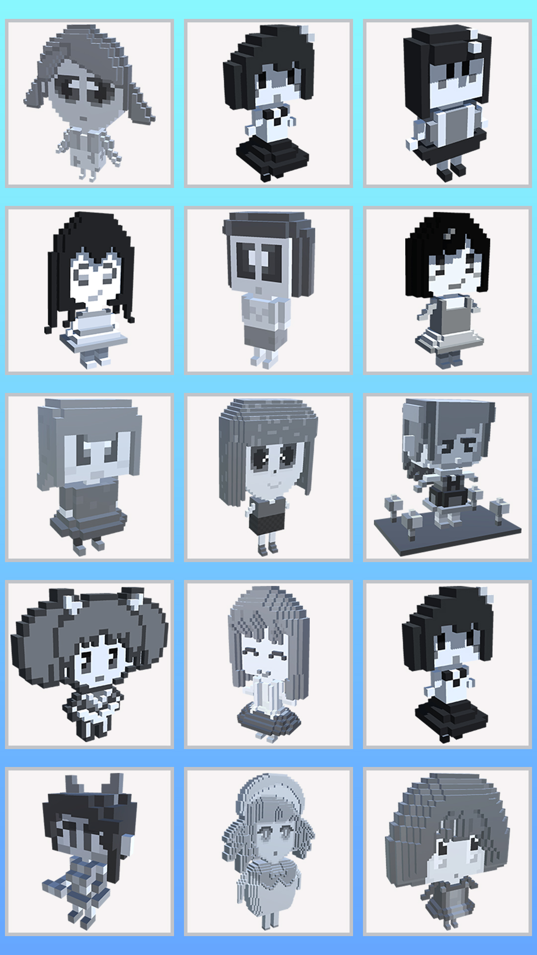 Anime 3D Color By Number - Pixel Art, Voxel Coloring Book - App on ...