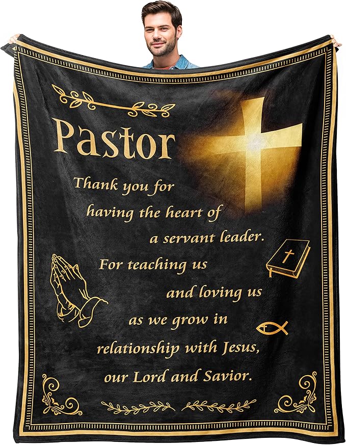 Amazon.com: Kituzol pastor appreciation gifts blanket 50"x60" - unique ...