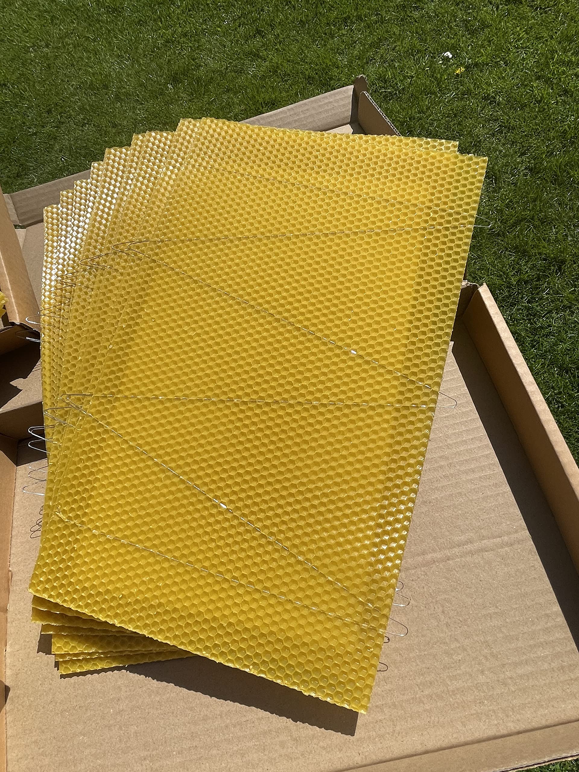 110 Standard Brood bees wax foundation sheets for British National ...