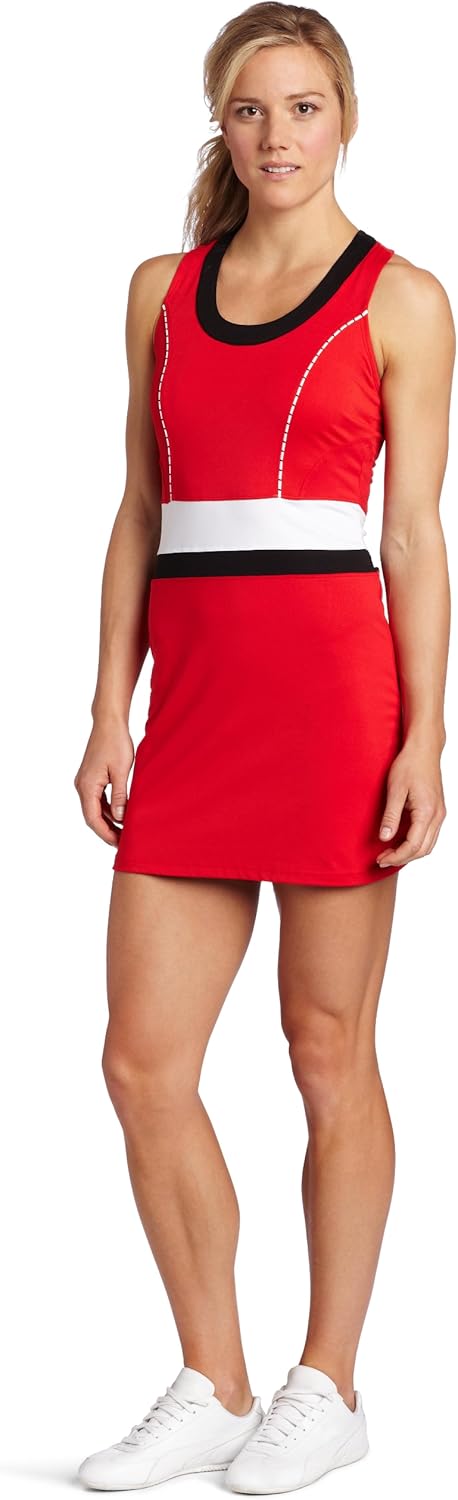 Amazon.com : Bolle Women's Tennis Blaze Of Glory Dress (Red, X-Small ...