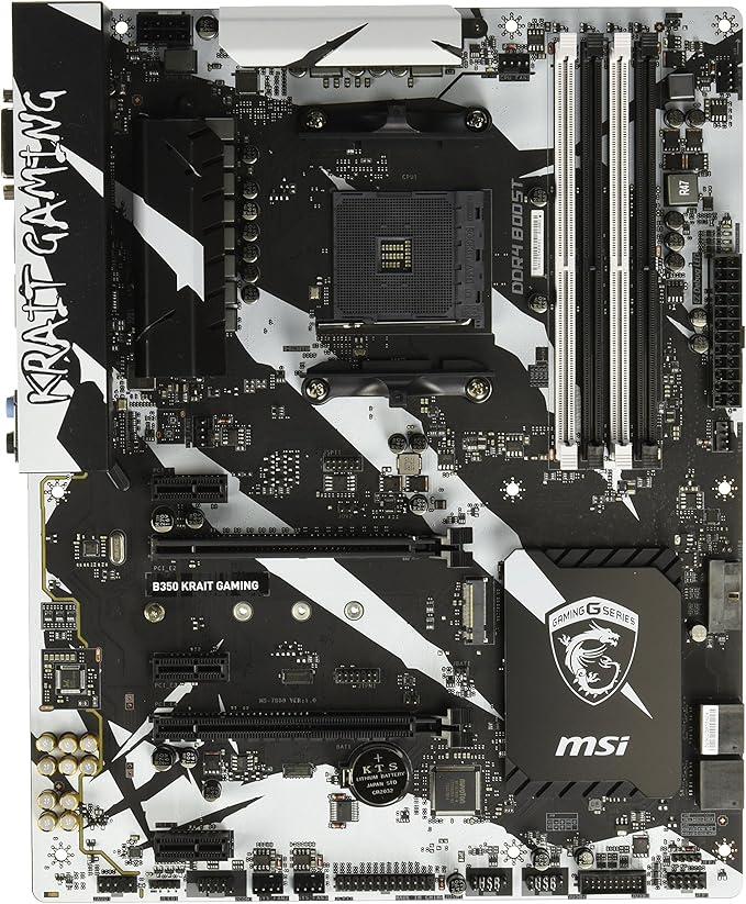 Amazon.com: MSI Gaming AMD Ryzen B350 DDR4 VR Ready HDMI USB 3 ATX ...